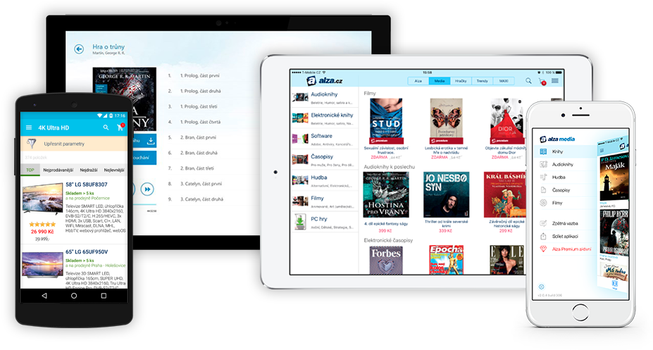 Aplikácie Alza.sk a Alza Media