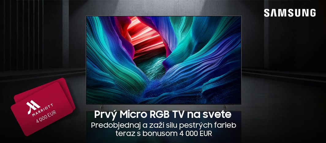 Predobjednajte si Samsung Micro RGB TV a získajte poukaz do hotelov ...