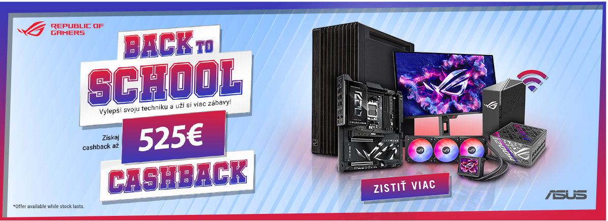 ASUS Back to School Cashback: získajte až 525 € | Alza.sk