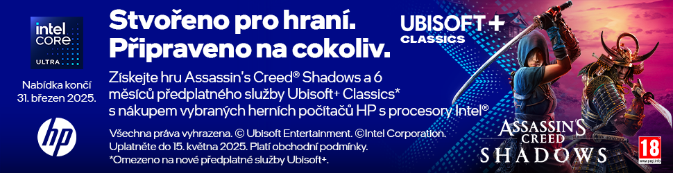 Získajte Assassin's Creed Shadows zadarmo k vybraným notebookom HP s ...