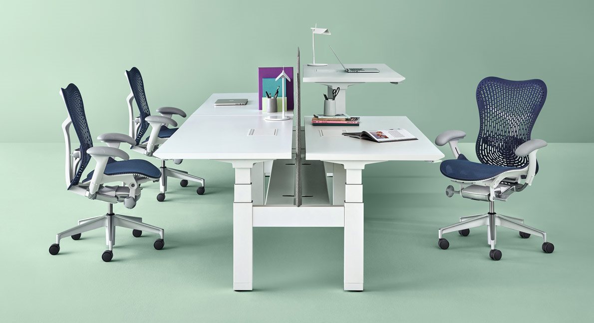 Herman Miller Mirra s opierkou Butterfly, pre tvrdé podlahy – čierna ...