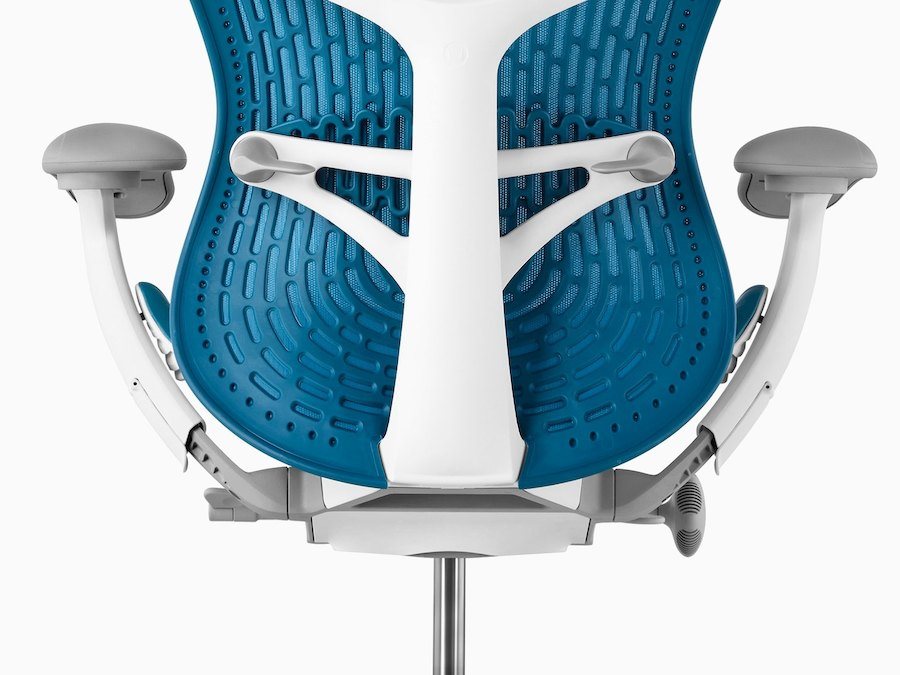Herman Miller Mirra s opierkou Butterfly, pre tvrdé podlahy – čierna ...