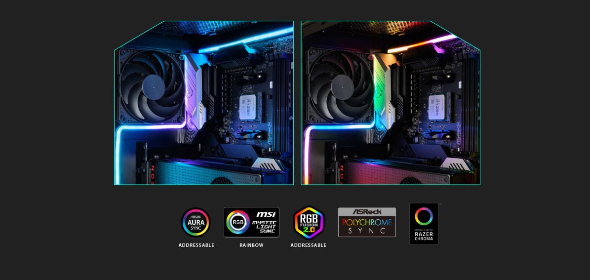 Phanteks LED Strips RGB - Combo set - LED pásik | Alza.sk