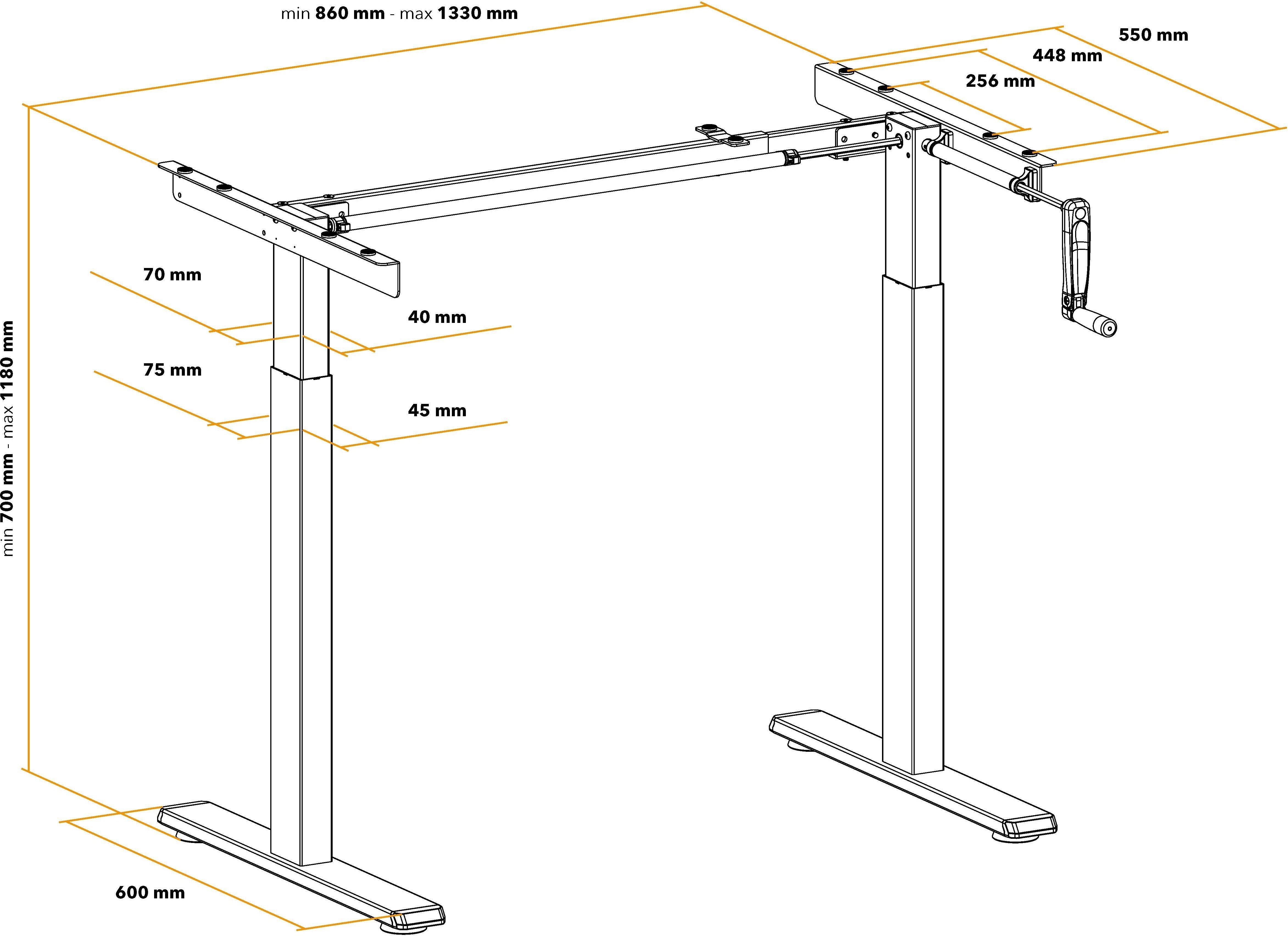 AlzaErgo Table ET3 Essential biely za 207,90 € - Výškovo nastaviteľný ...