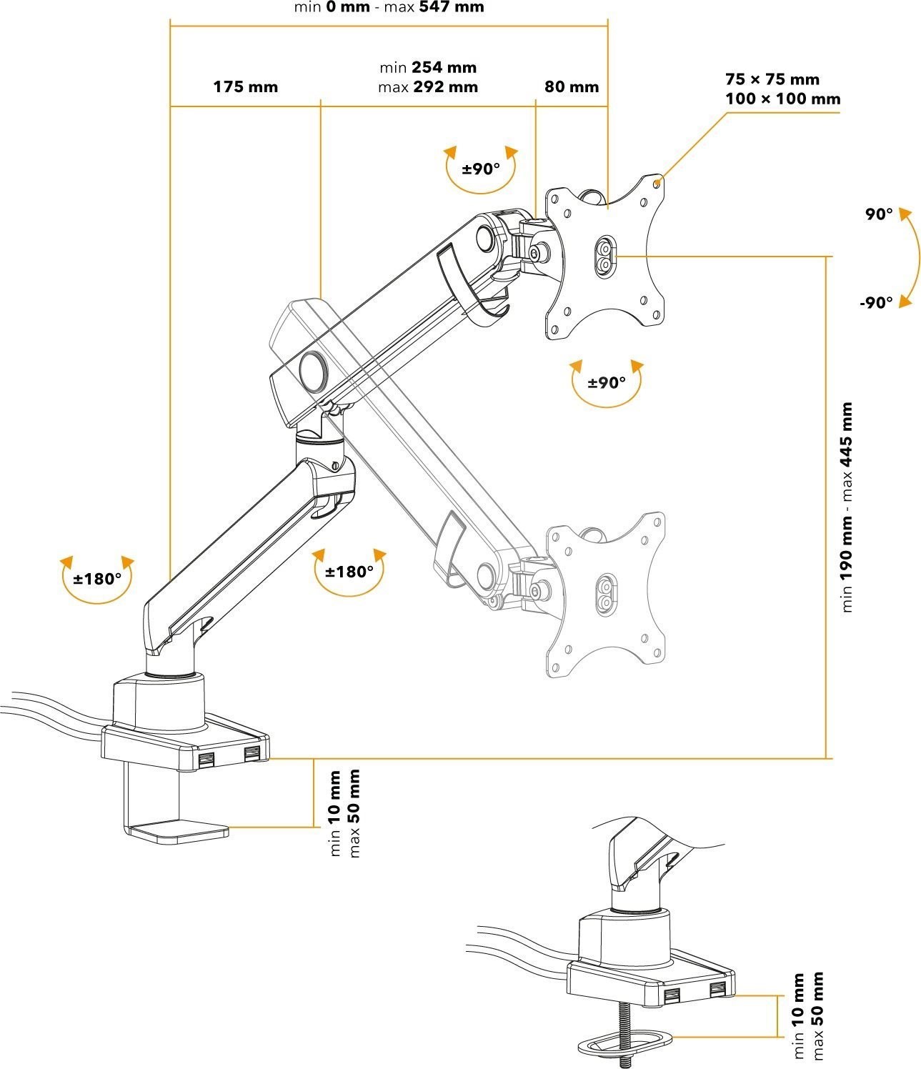 AlzaErgo Arm S65B Essential USB za 72,90 € - Držiak na monitor | Alza.sk