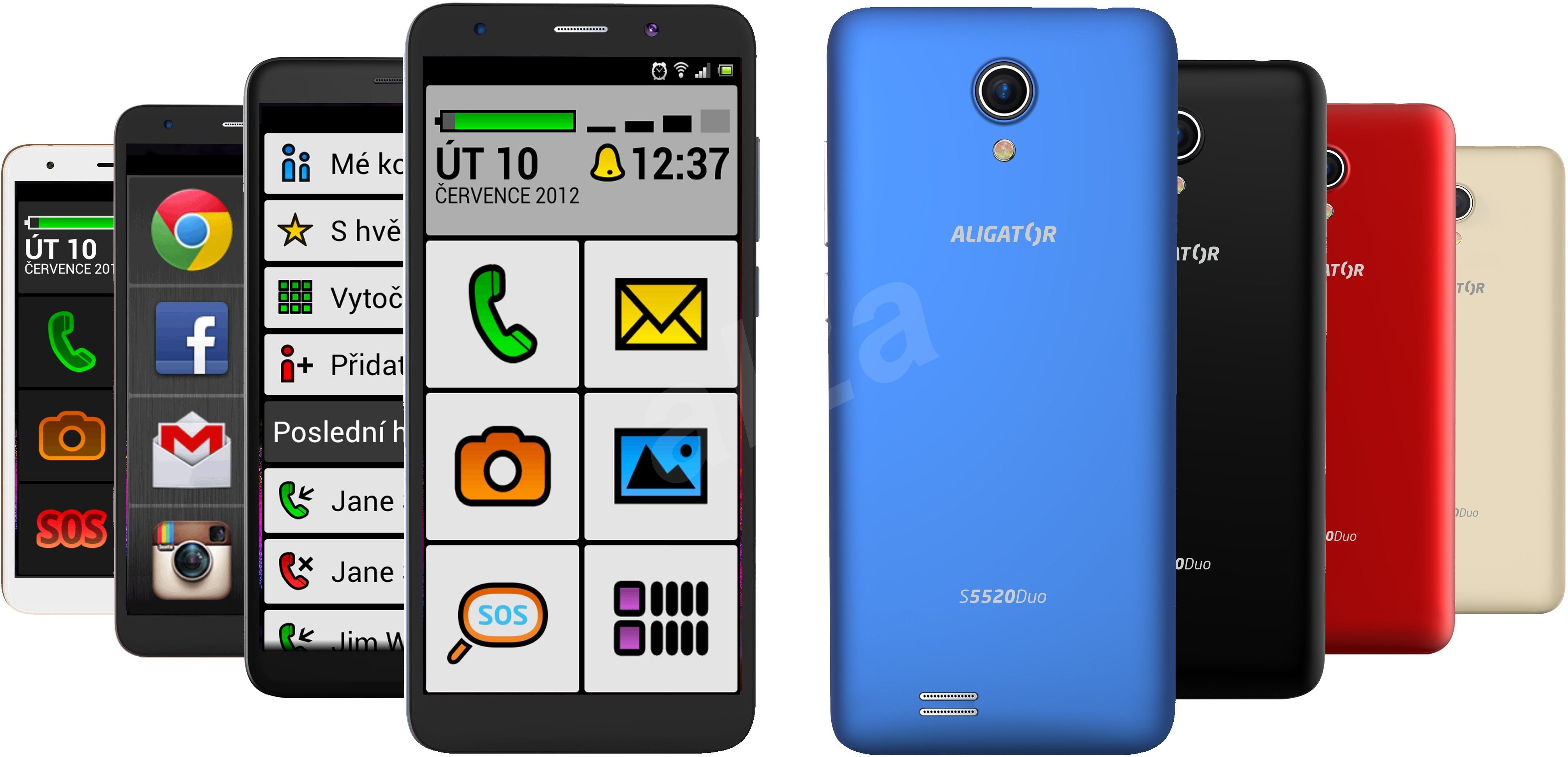 Aligator S5520 Senior čierna - Mobilný telefón | Alza.sk