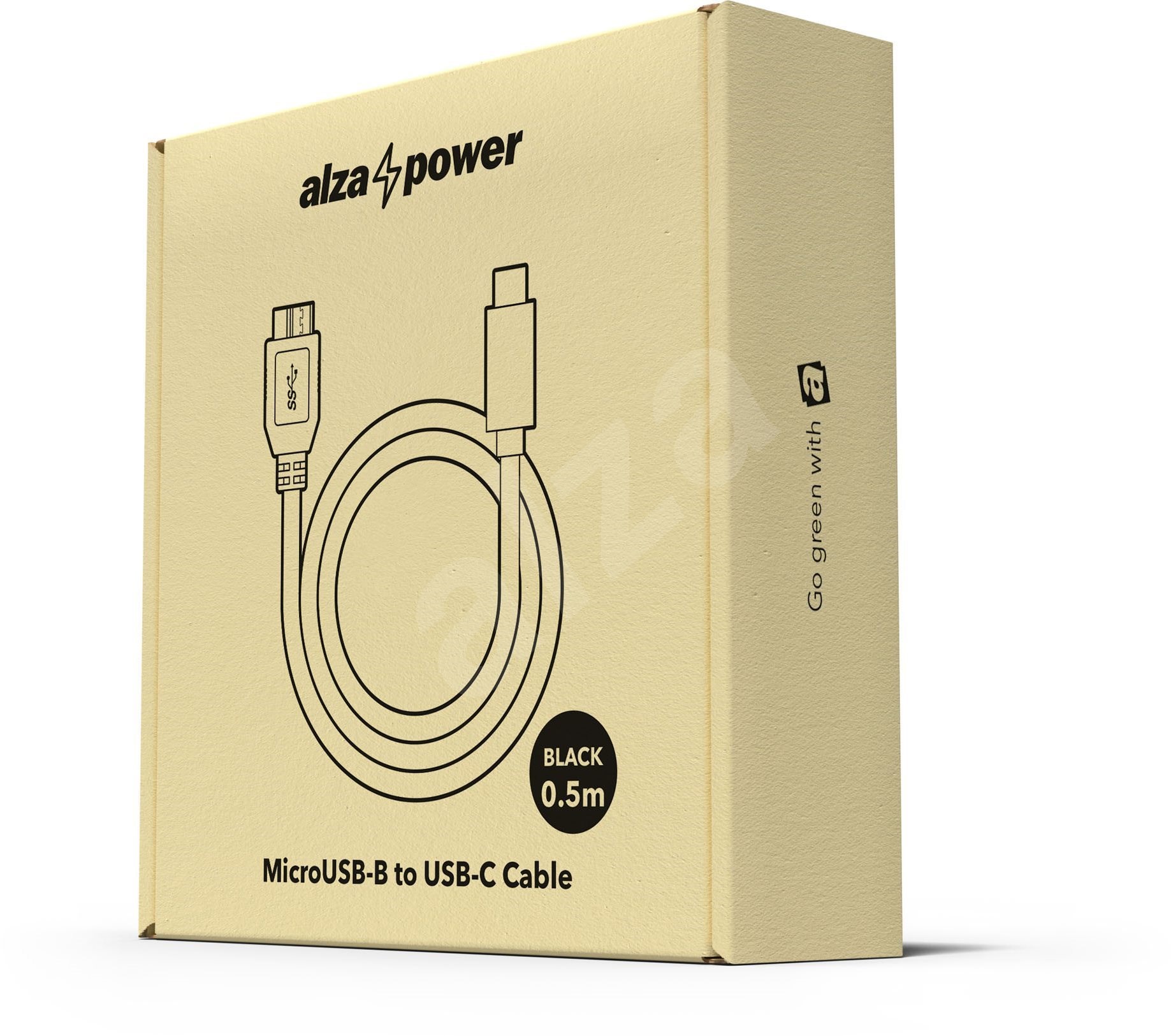 AlzaPower USB-C (M) na Micro USB-B 3.0 (M) 0,5 m od 5,11 € - Dátový ...