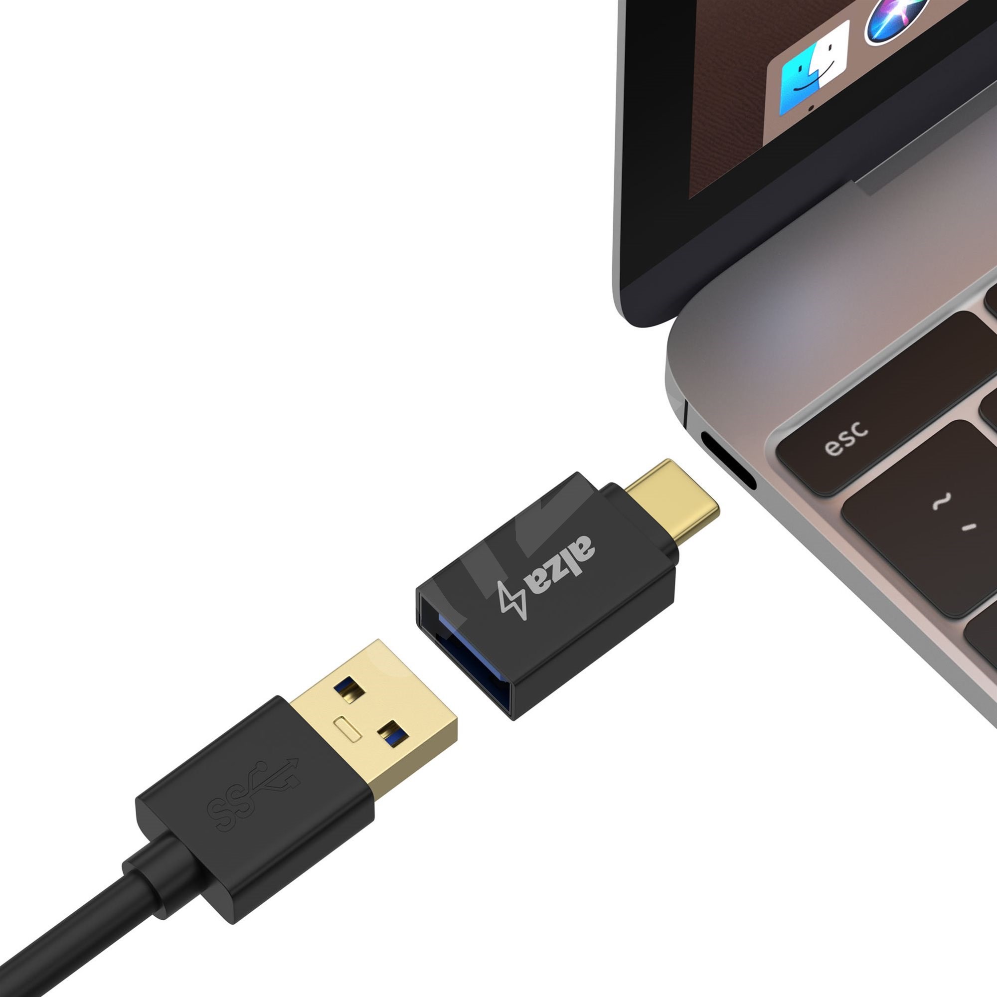 AlzaPower USB-C (M) na USB-A 3.0 (F) - Redukcia | Alza.sk