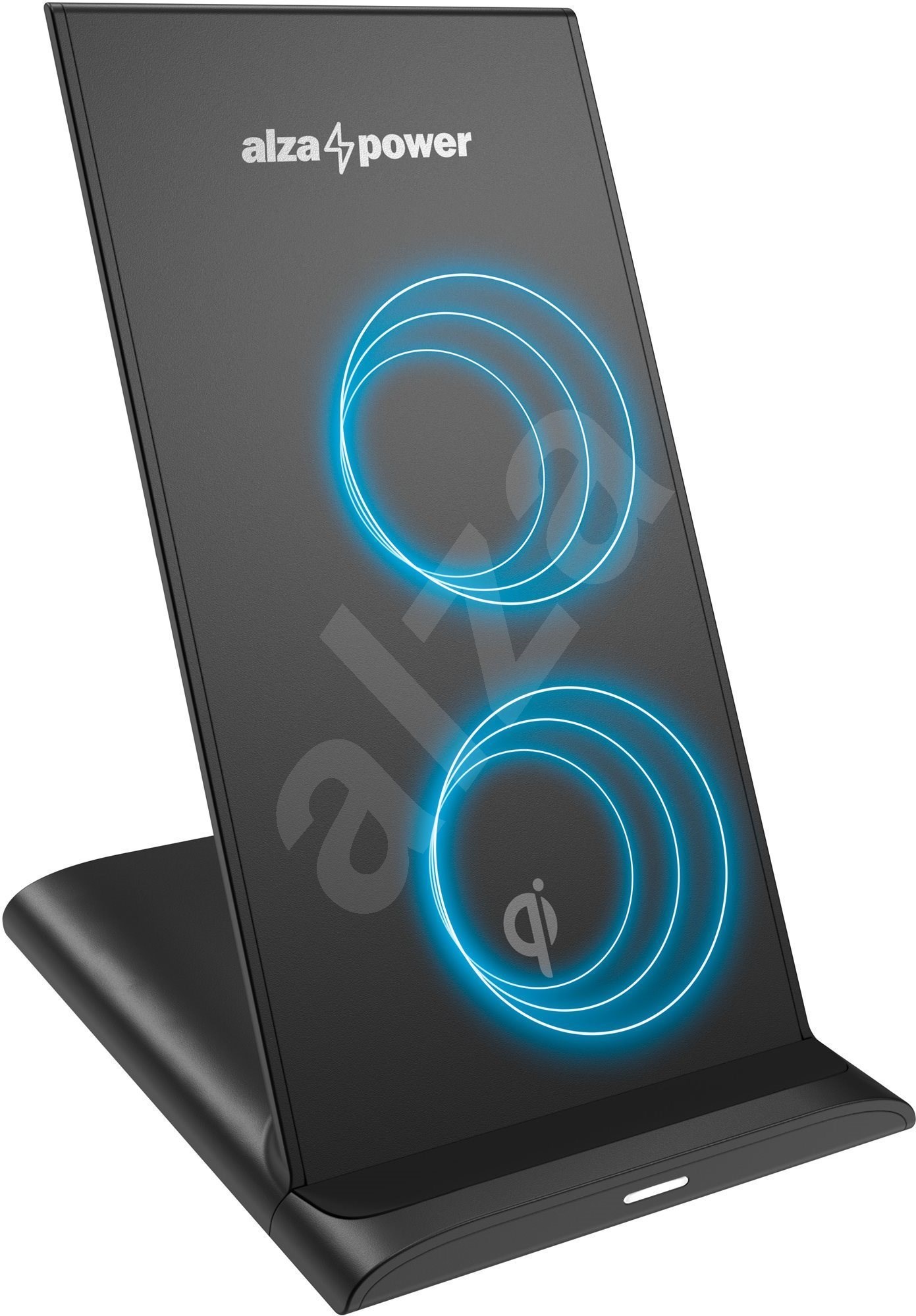 AlzaPower WF220 Wireless Fast Charger čierna - Bezdrôtová nabíjačka ...