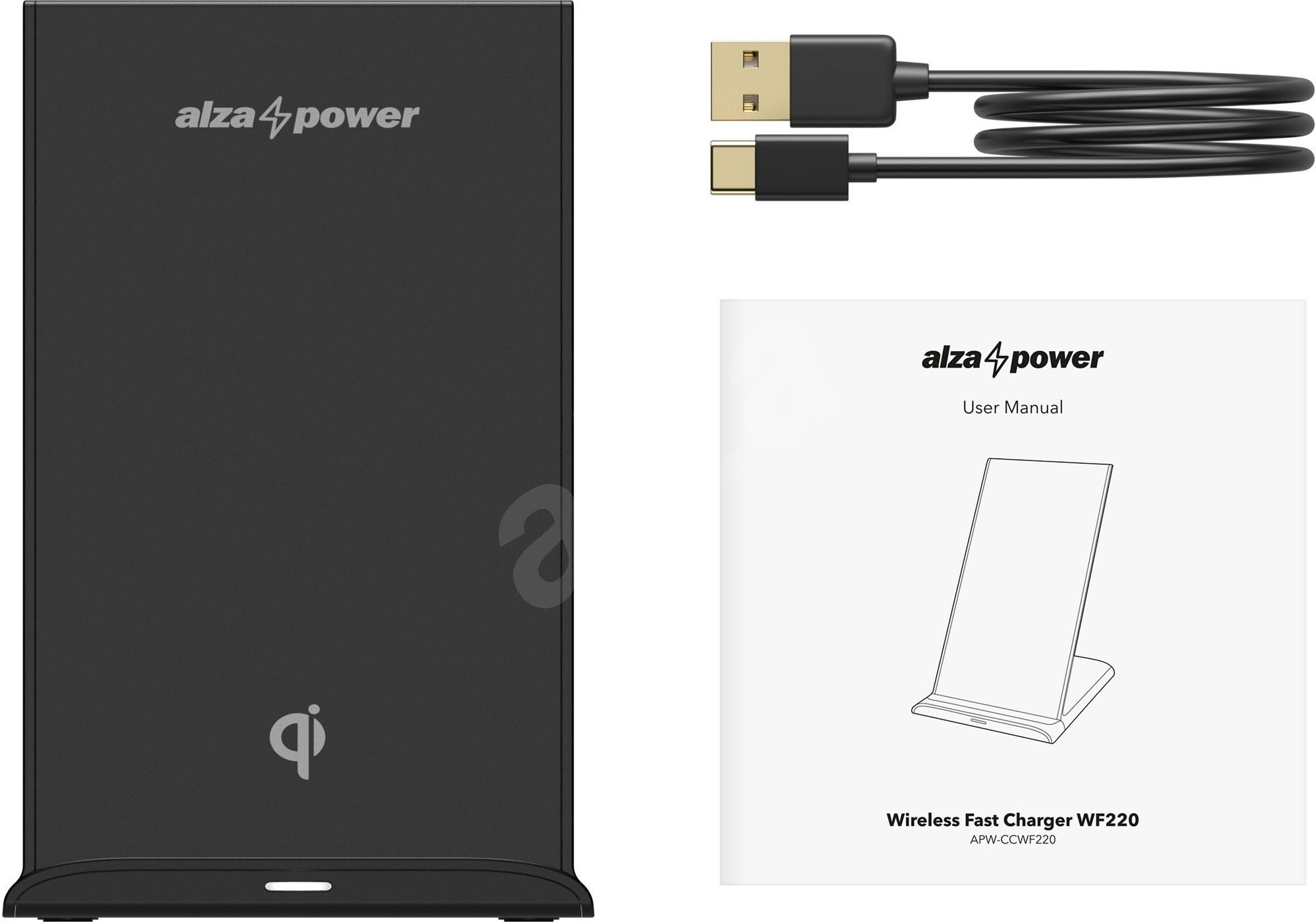 AlzaPower WF220 Wireless Fast Charger čierna za 11,90 € - Bezdrôtová ...