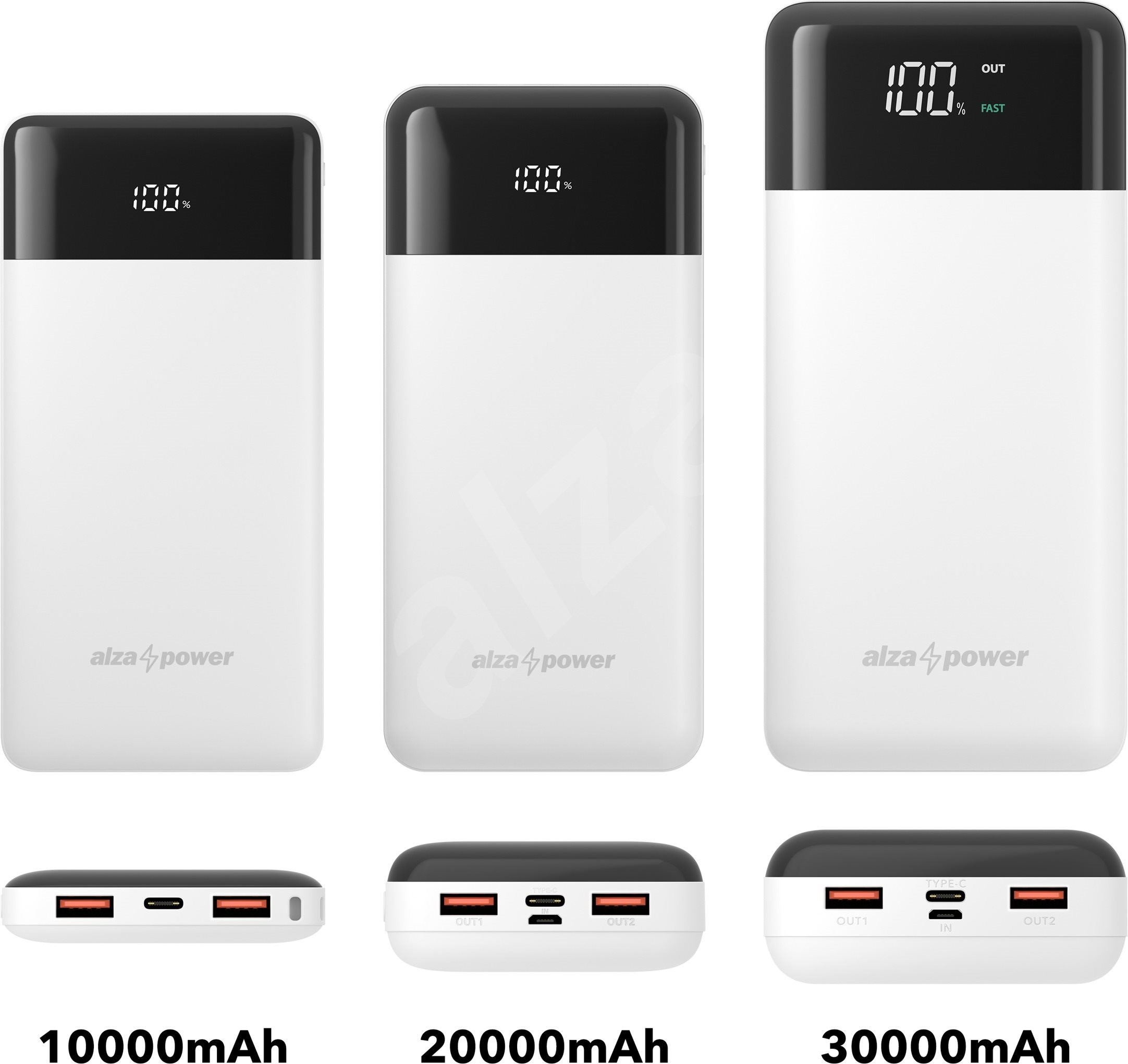 AlzaPower Parade 20000 mAh Power Delivery (22,5 W) biela od 34,10 ...