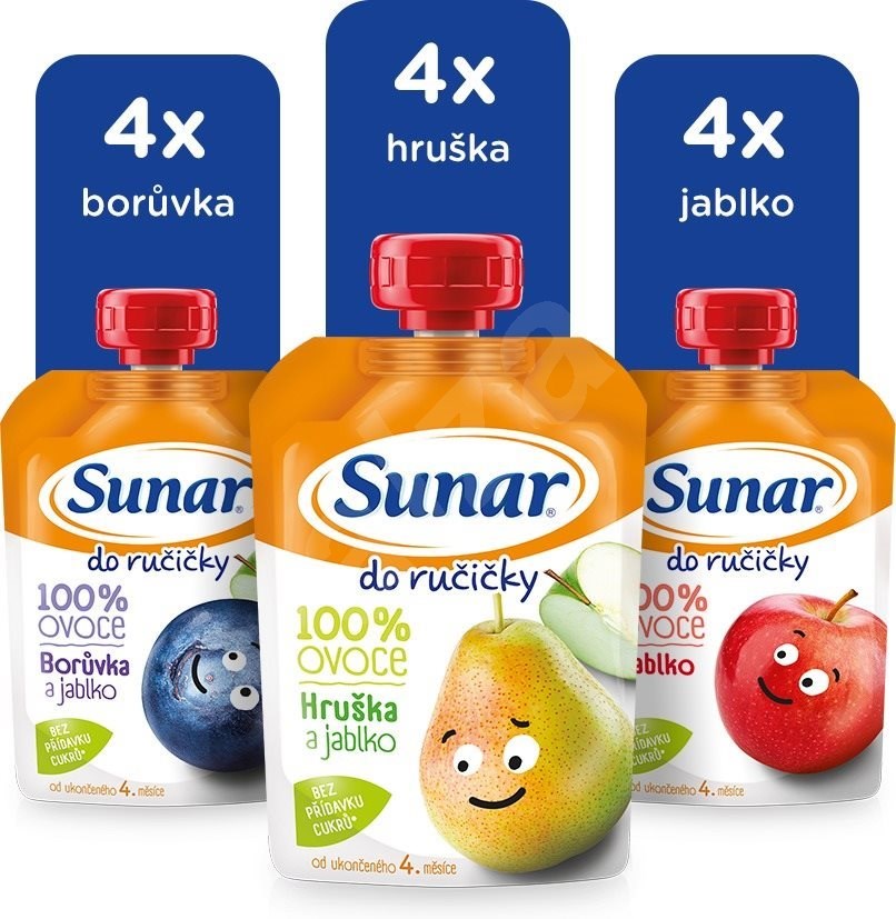 Sunar Do ručičky mix kartón 12× 100 g - Kapsička pre deti | Alza.sk