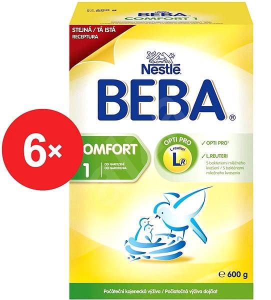 Nestlé BEBA COMFORT 1 - 6x 600g - Dojčenské mlieko | Alza.sk