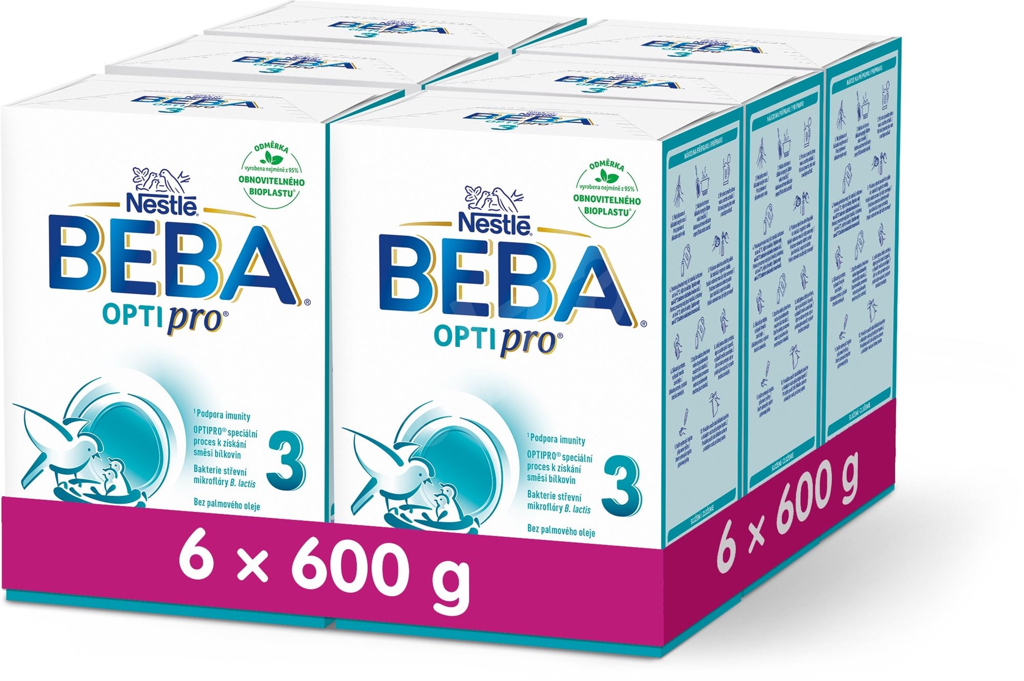 BEBA OPTIPRO 3 (6× 600 g) - Dojčenské mlieko | Alza.sk