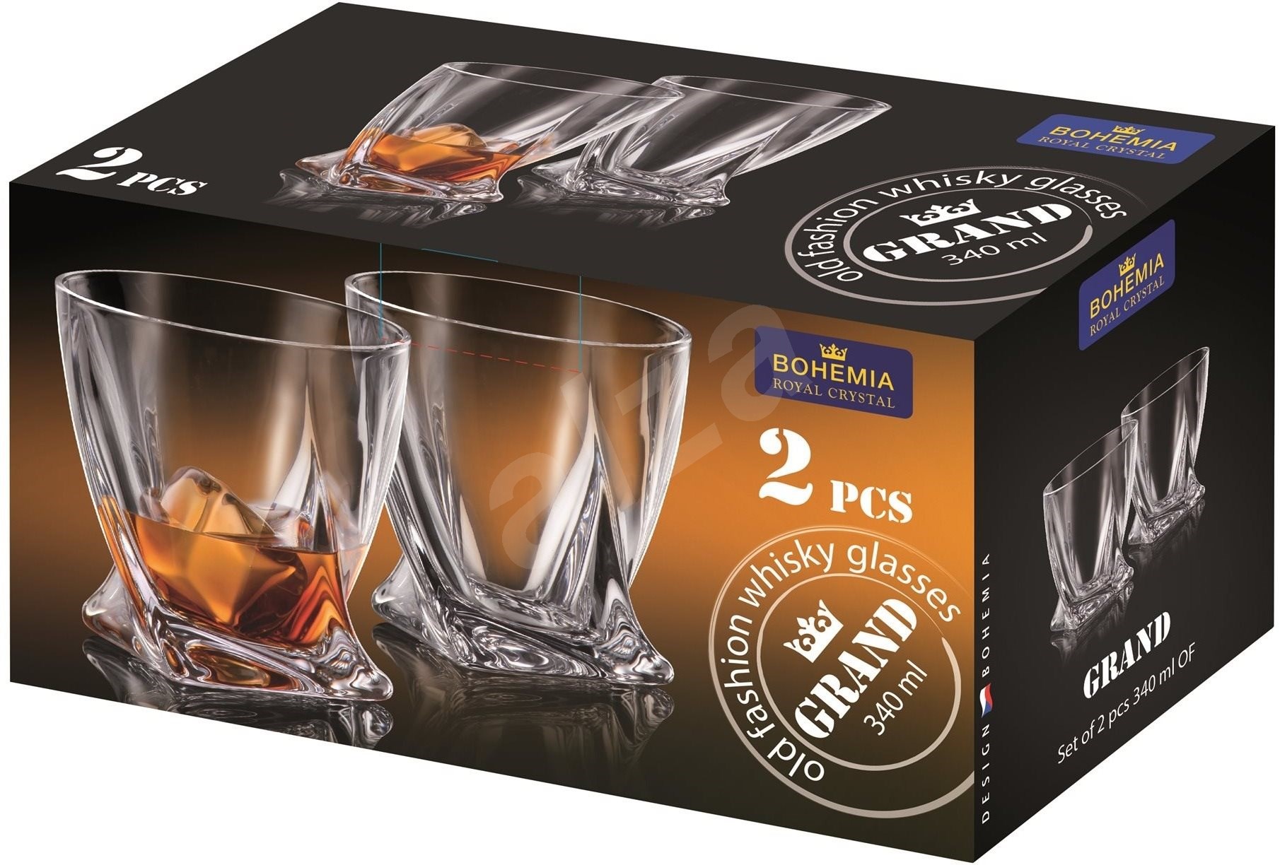 BOHEMIA ROYAL CRYSTAL Grand poháre 340 ml, sada 2 ks - Pohár | Alza.sk