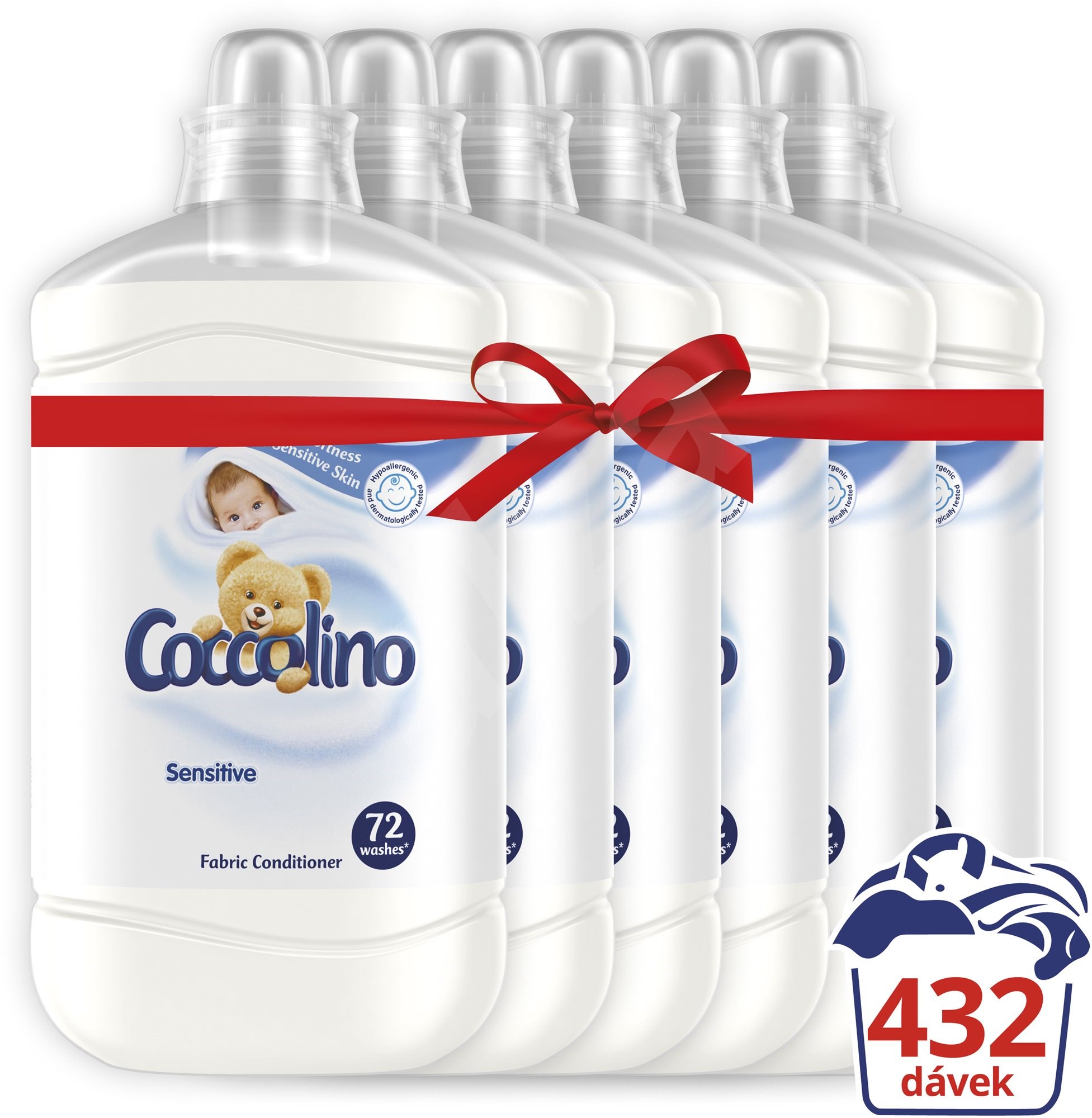 COCCOLINO Sensitive 6× 1,8 l (432 praní) - Aviváž | Alza.sk