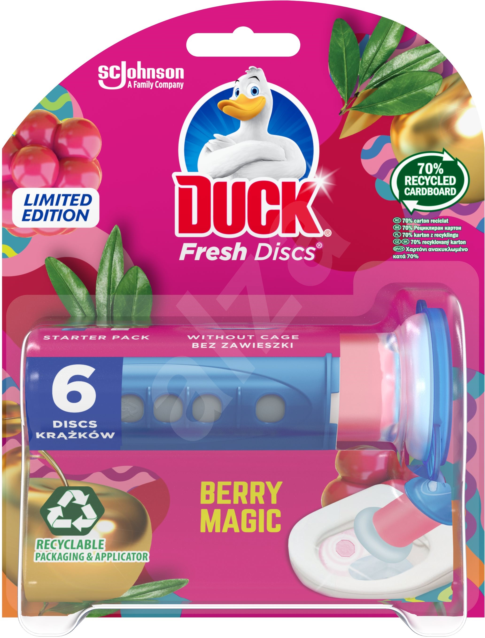 DUCK Fresh Discs Berry Magic 36 ml - WC blok | Alza.sk