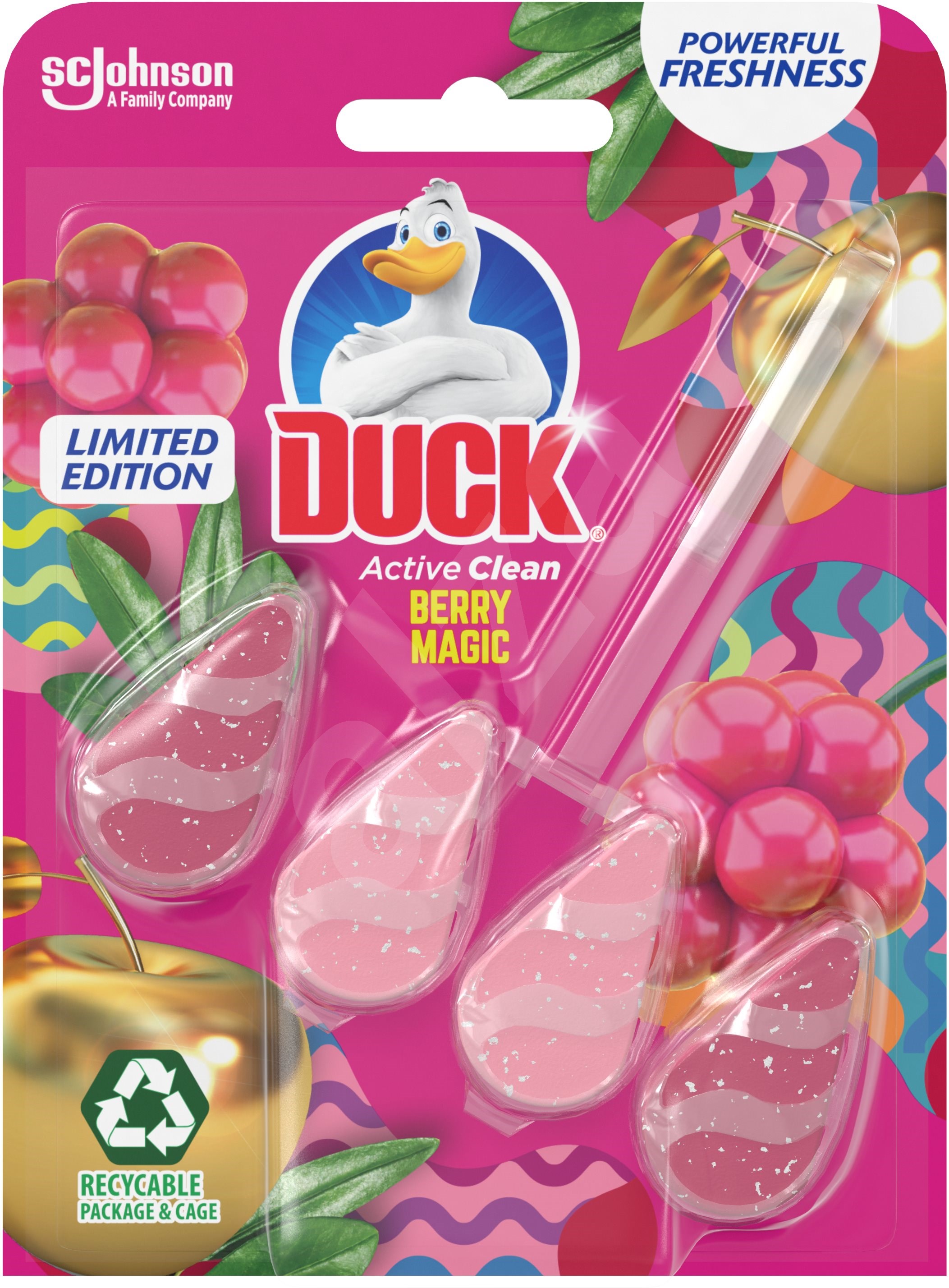 DUCK Active Clean Berry Magic 38,6 g - WC blok | Alza.sk