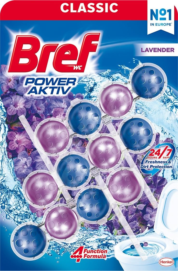 BREF Power Aktiv Lavender 3× 50 g - WC blok | Alza.sk