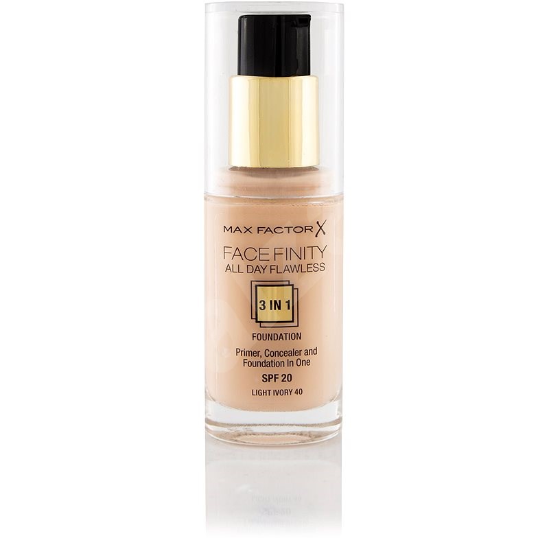 MAX FACTOR Facefinity All Day Flawless 3 in 1 Foundation SPF20 40 Light ...