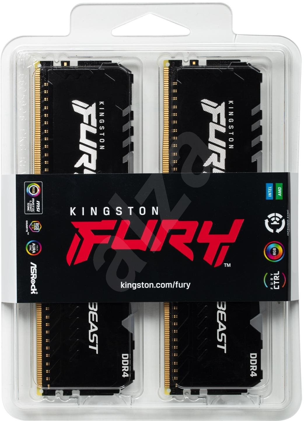 Kingston FURY 32 GB KIT DDR4 3000 MHz CL15 Beast RGB 1Gx8 - Operačná pamäť | Alza.sk