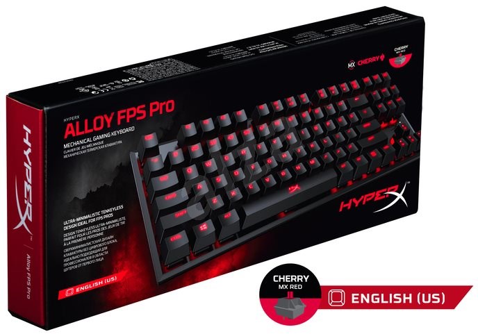HyperX Alloy FPS Pro Red Mechanical Gaming Keyboard - US - Herná ...
