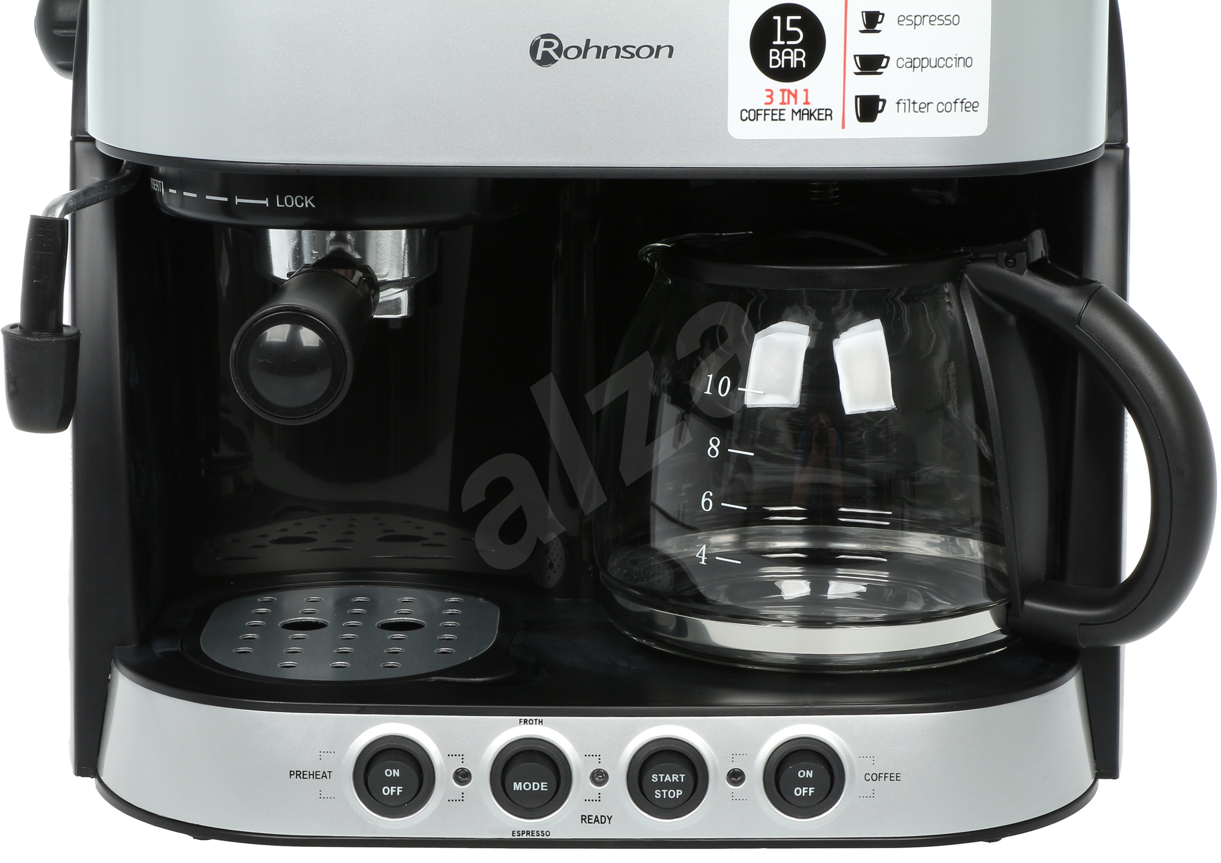 Rohnson Espresso a kávovar 2v1 R-970 - Pákový kávovar | Alza.sk