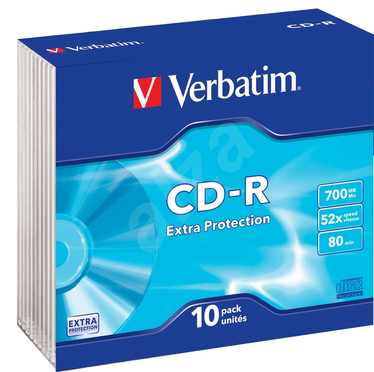 VERBATIM CD-R 80 52× EXTRA slim 10pck/BAL - Médium | Alza.sk