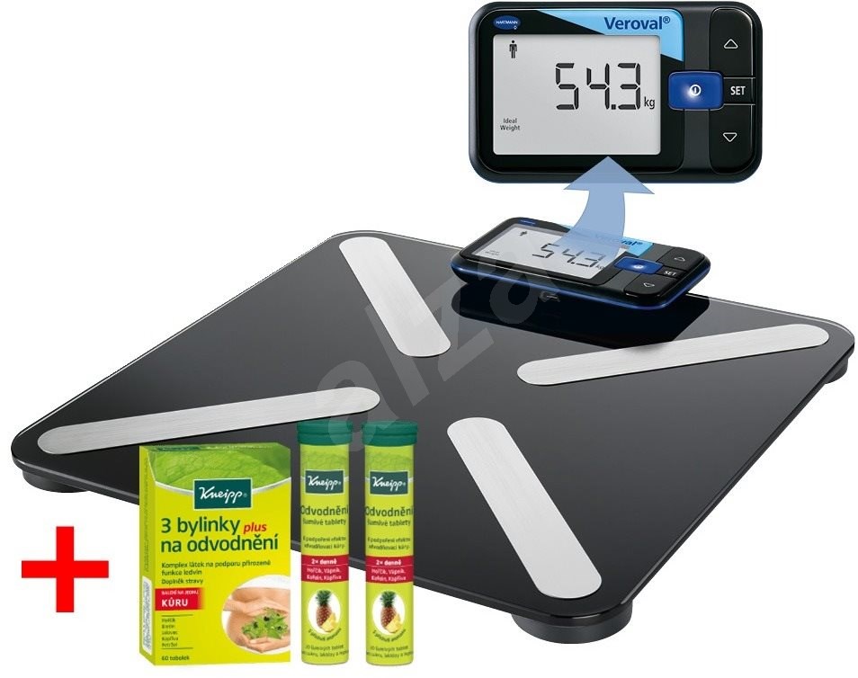 Hartmann Veroval® inteligentná osobná digitálna váha + KNEIPP Balíček ...