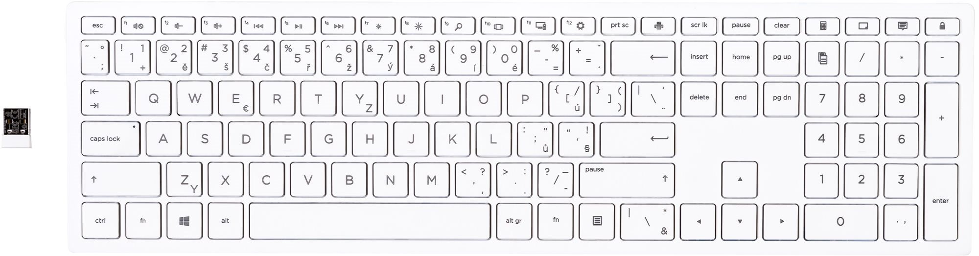 HP Pavilion Wireless Keyboard 600 White CZ - Klávesnica | Alza.sk
