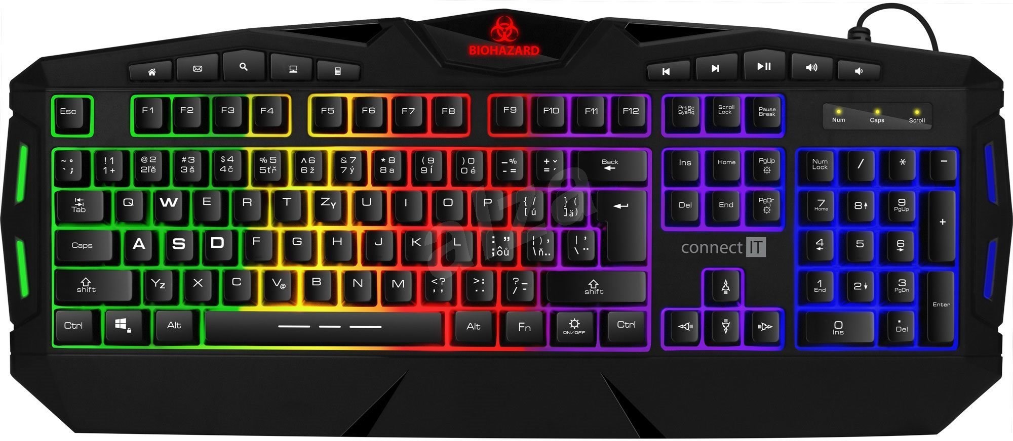 CONNECT IT BIOHAZARD Keyboard, black - Herná klávesnica | Alza.sk