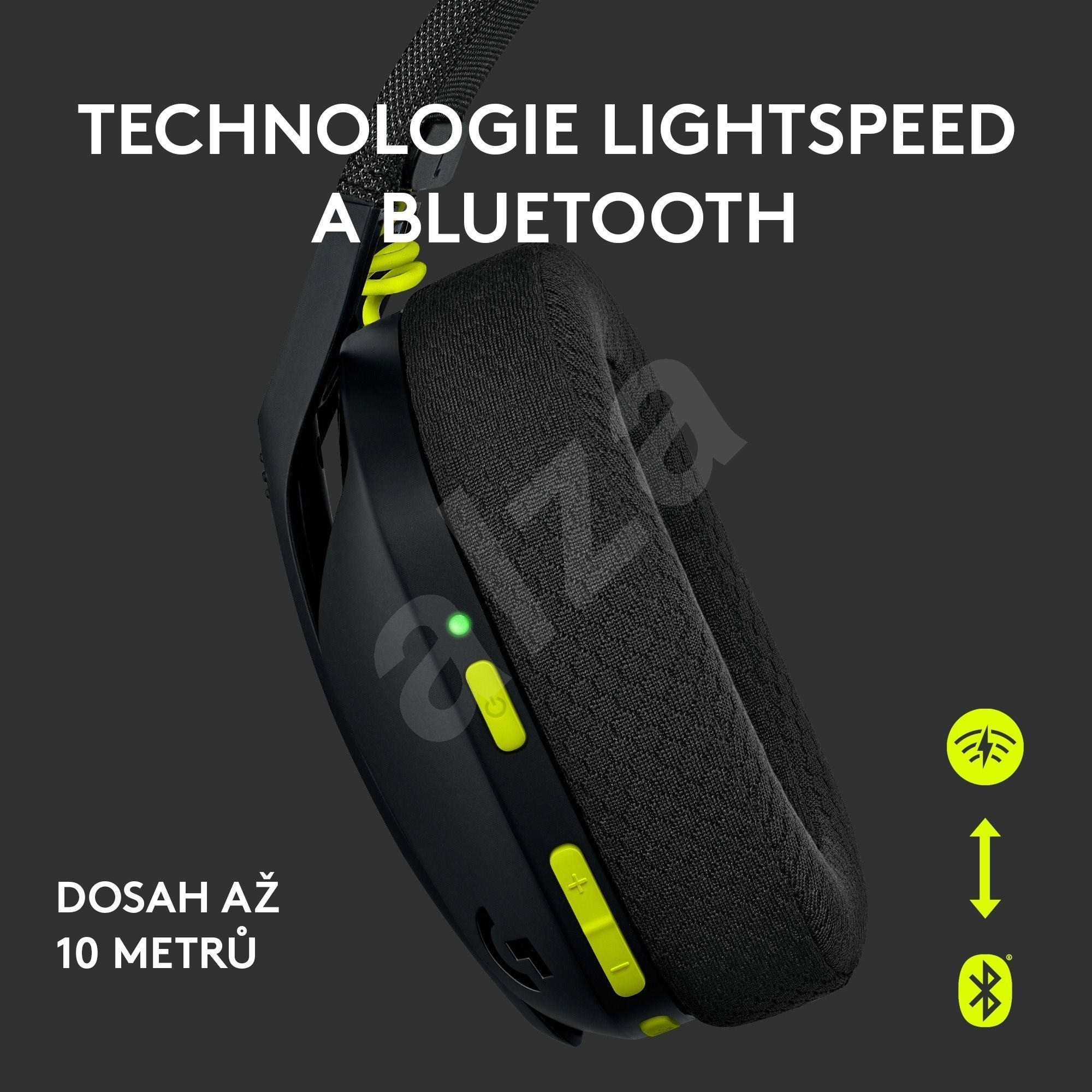 Logitech G435 LIGHTSPEED Wless Gaming Headset čierne - Herné slúchadlá ...