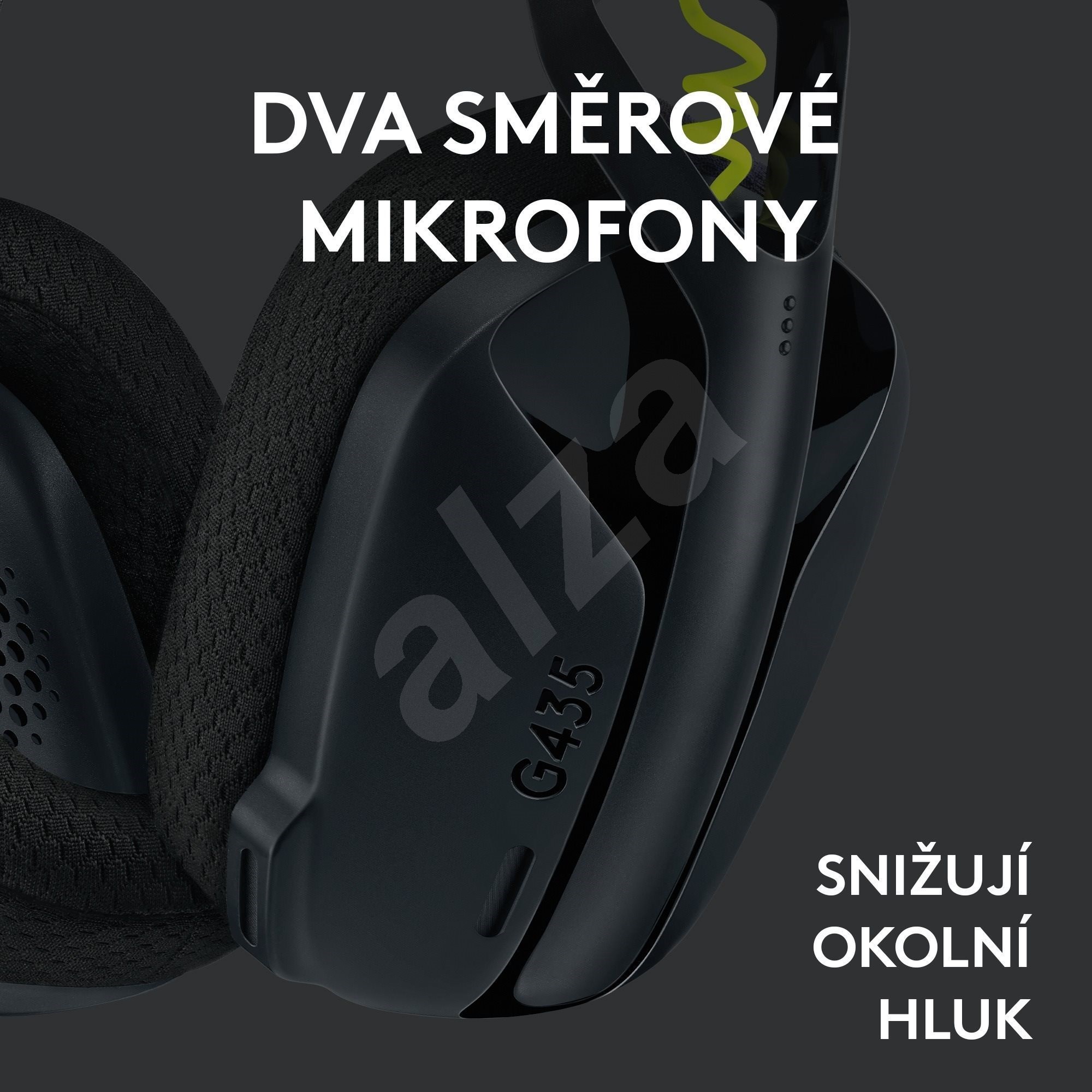 Logitech G435 LIGHTSPEED Wless Gaming Headset čierne - Herné slúchadlá ...