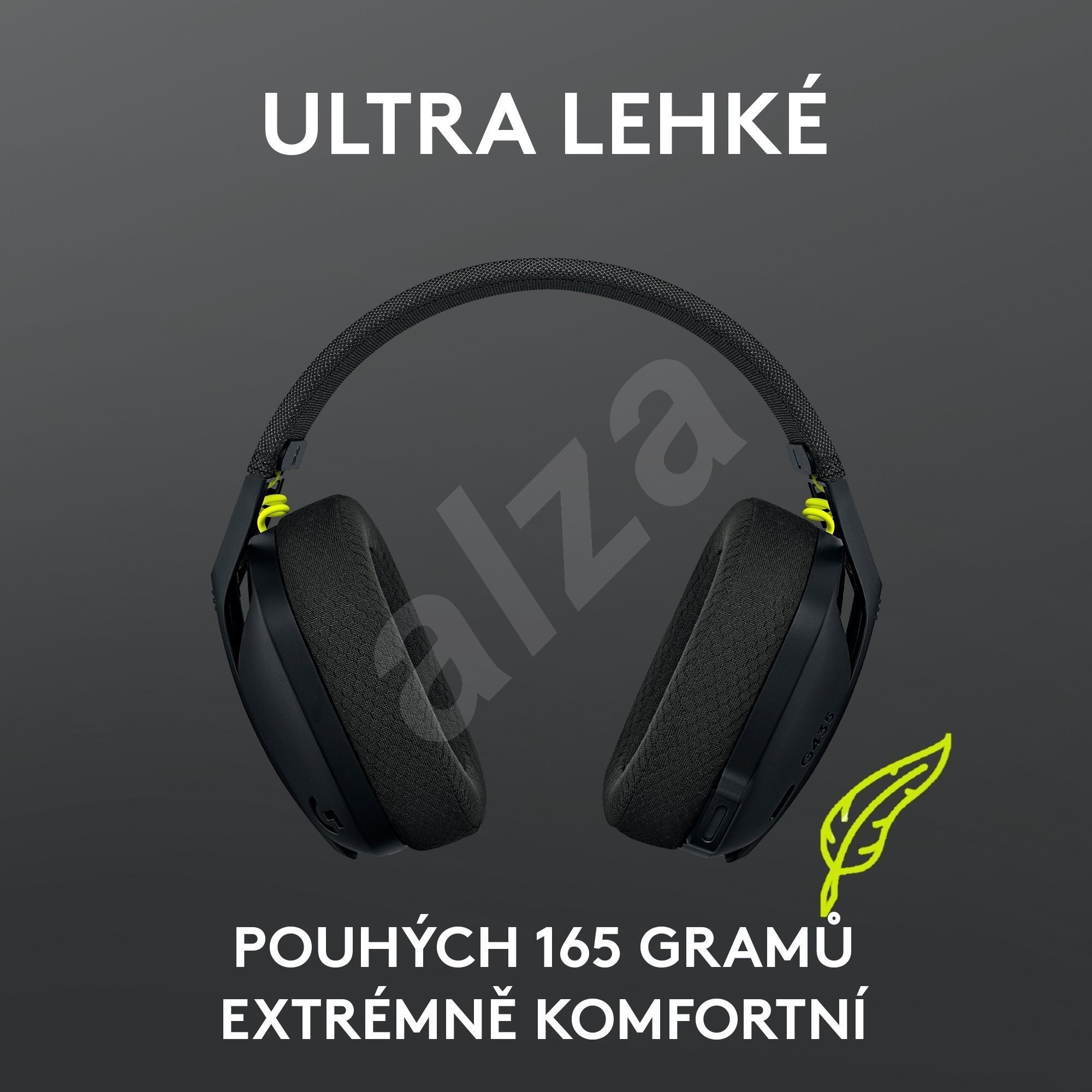 Logitech G435 LIGHTSPEED Wless Gaming Headset čierne - Herné slúchadlá ...