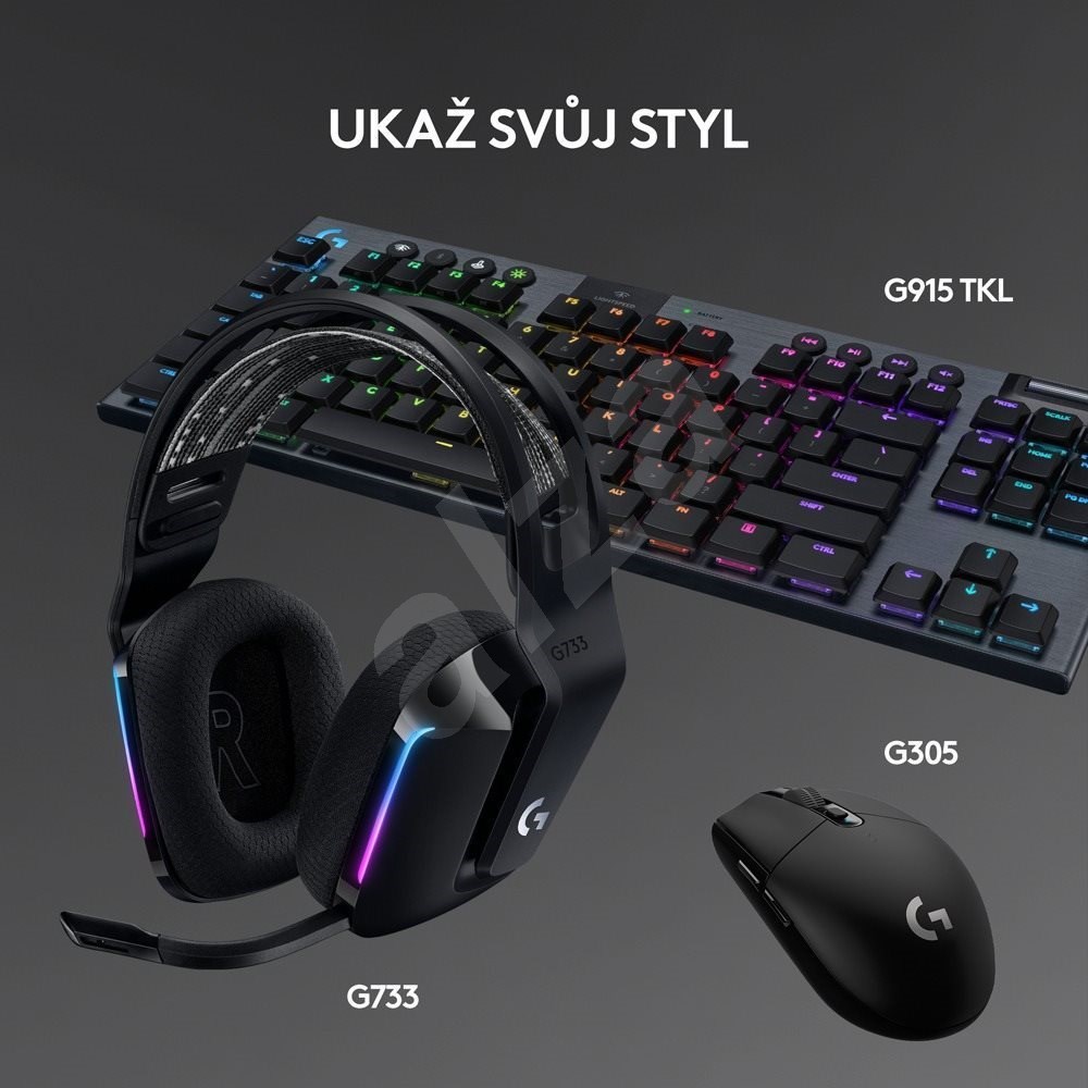 Logitech G733 LIGHTSPEED Wireless RGB Gaming Headset BLACK - Herné ...