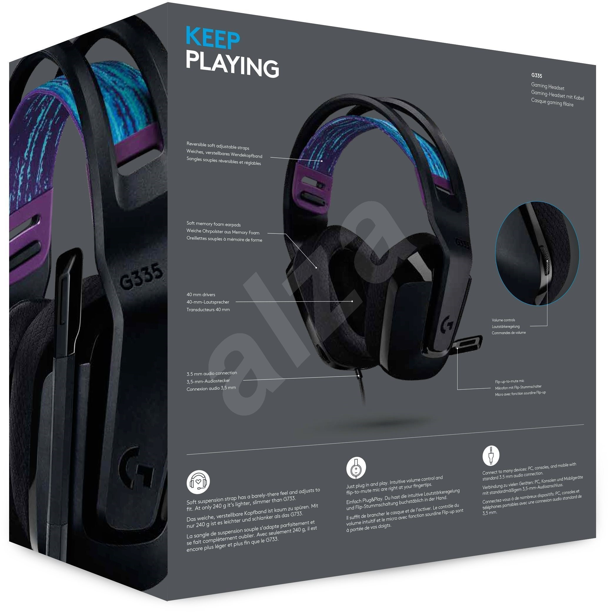 Logitech G335 Black - Herné slúchadlá | Alza.sk