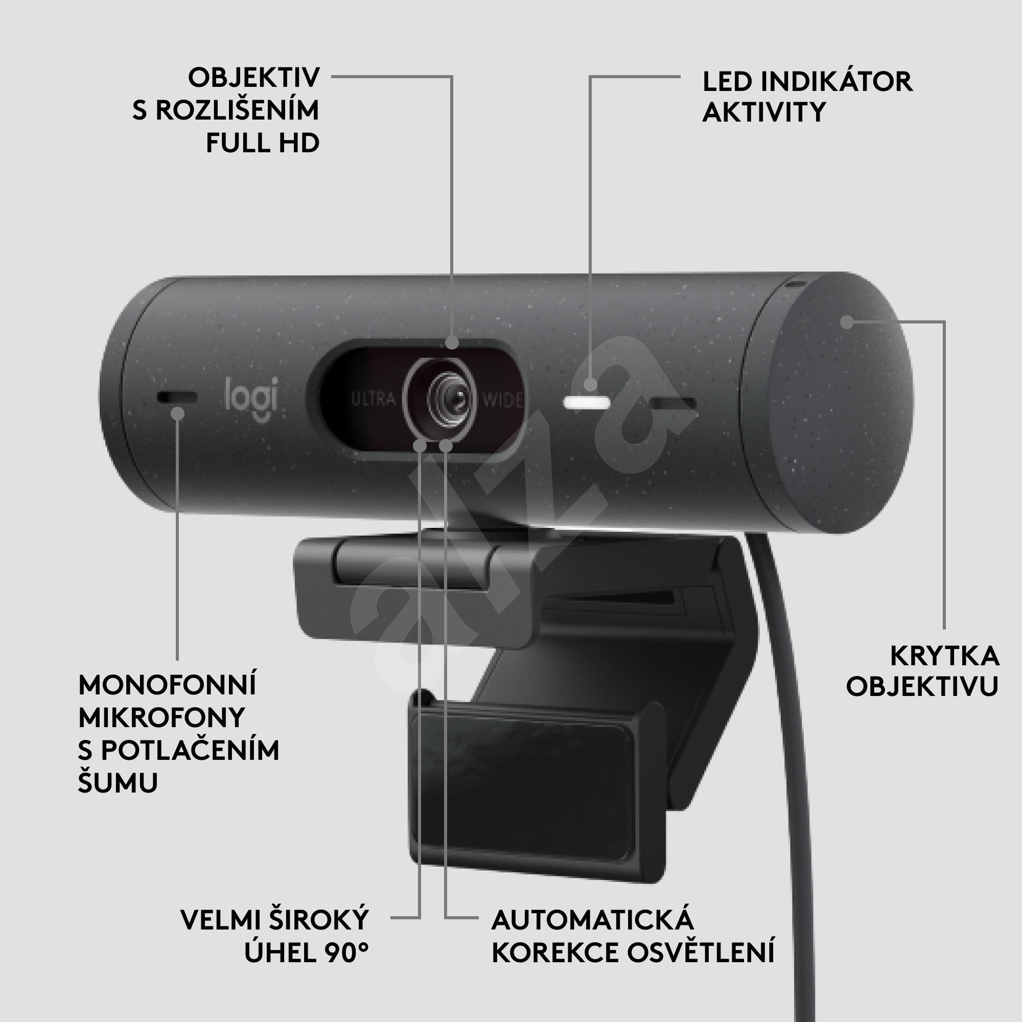 Logitech Brio 500 – Graphite - Webkamera | Alza.sk