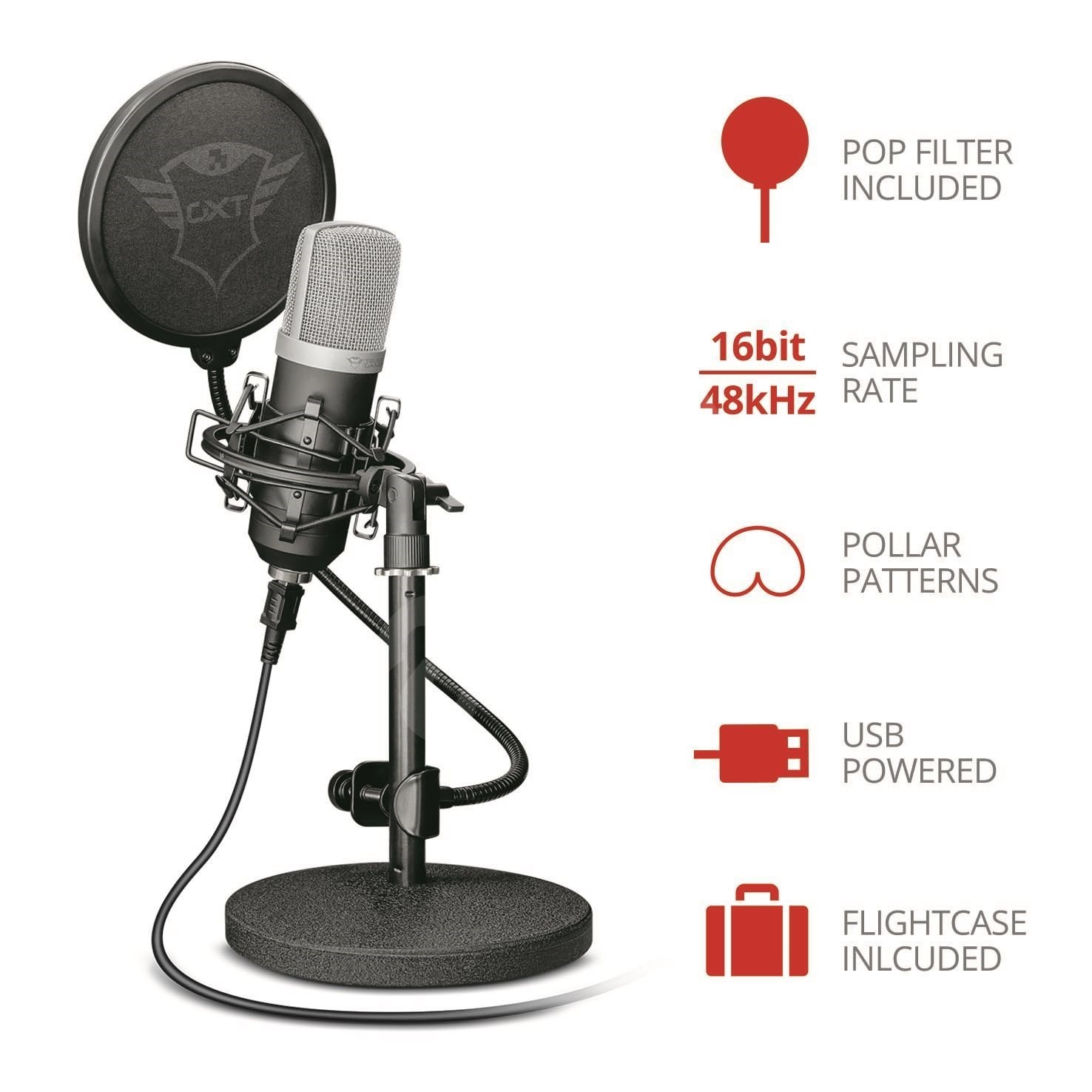 Trust Emita USB Studio Microphone - Mikrofón | Alza.sk