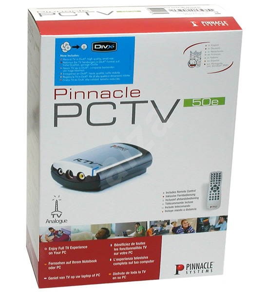 Pinnacle PCTV Analog USB - TV tuner (stereo), externí USB2.0, software, dálkové ovládání ...