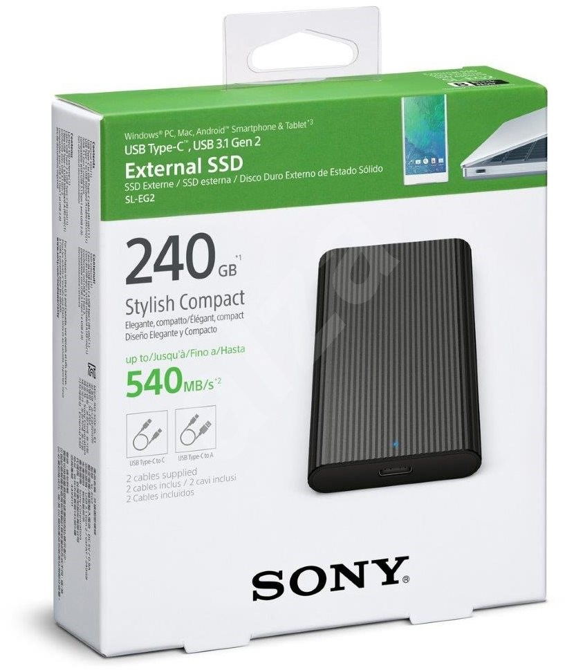 Sony SSD 240 GB Black - Externý disk | Alza.sk