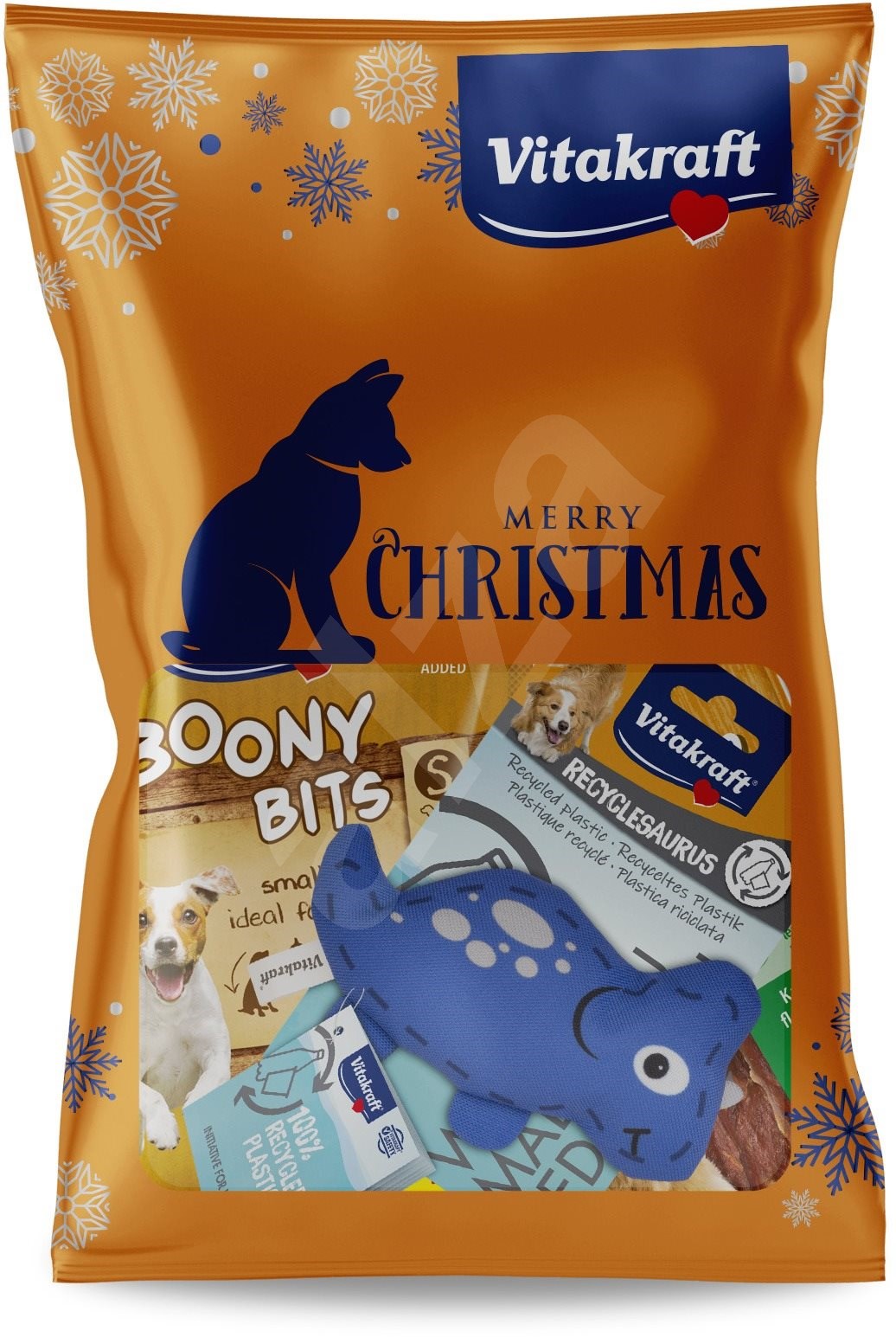 Vitakraft Vánoční balíček pro psy s pochoutkami a hračkou - Darčekový ...