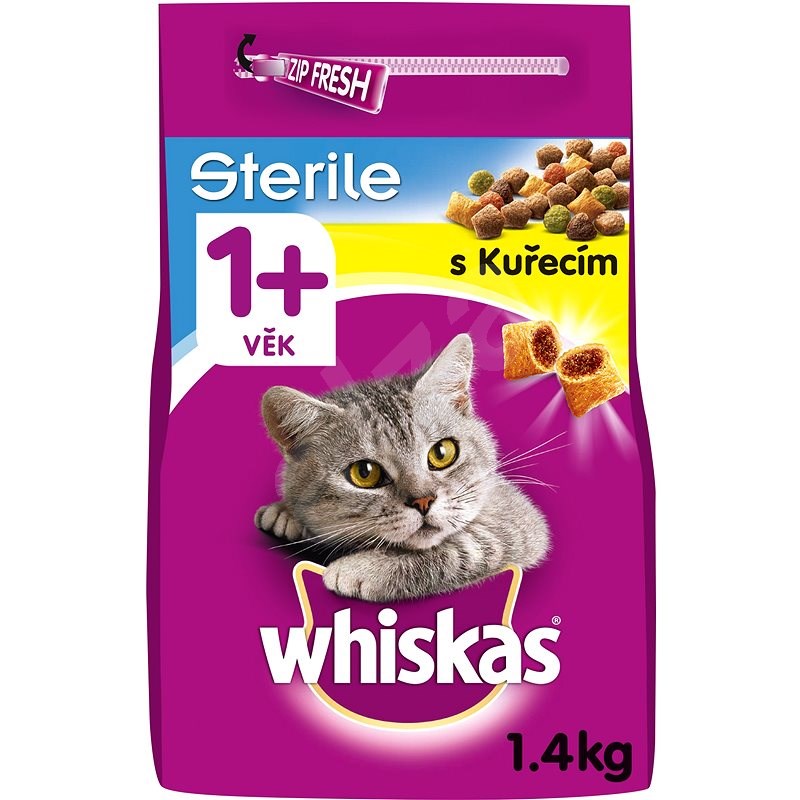 Whiskas granule Sterile s kuracím 1,4 kg - Granuly pre mačky | Alza.sk