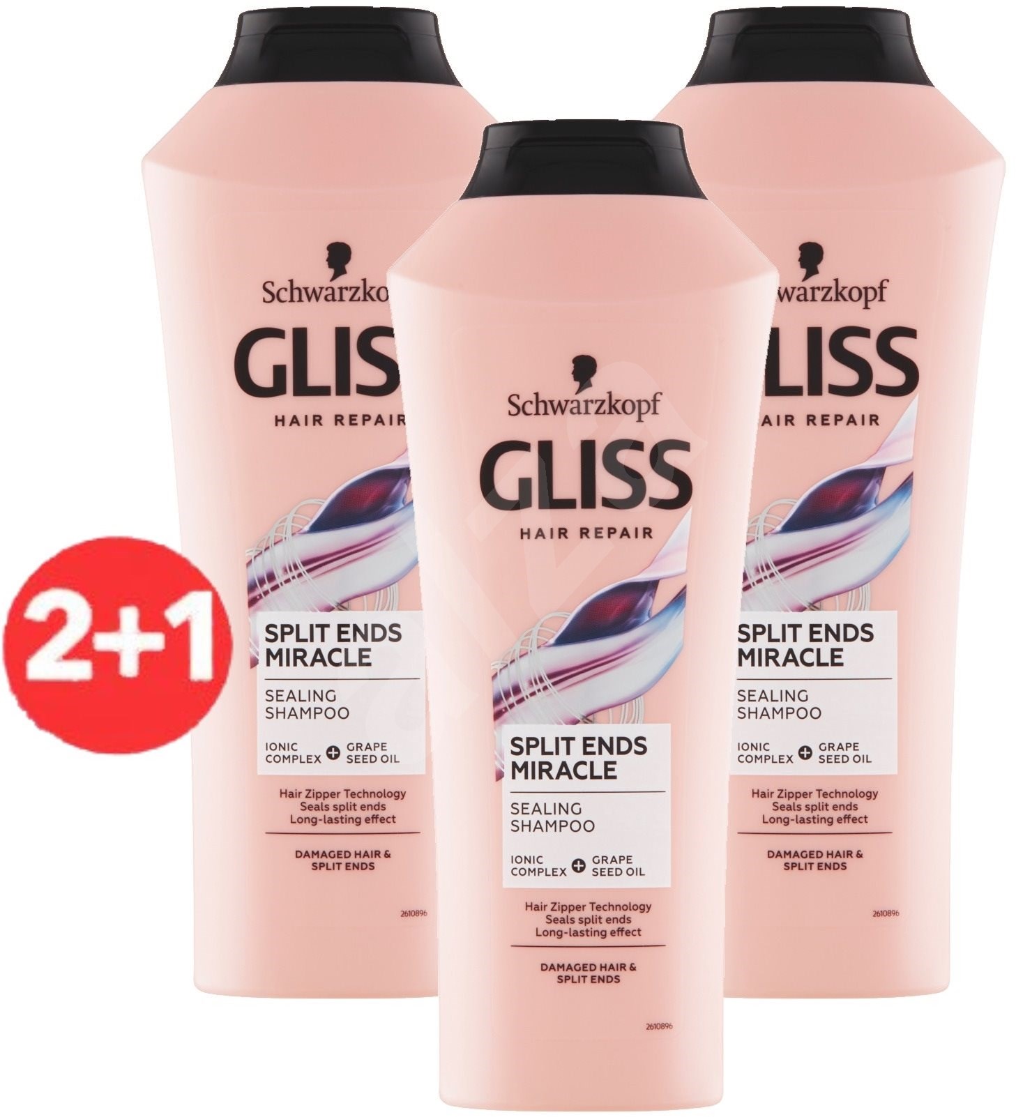 SCHWARZKOPF GLISS KUR Split End Shampoo 3 × 400 ml - Šampón | Alza.sk