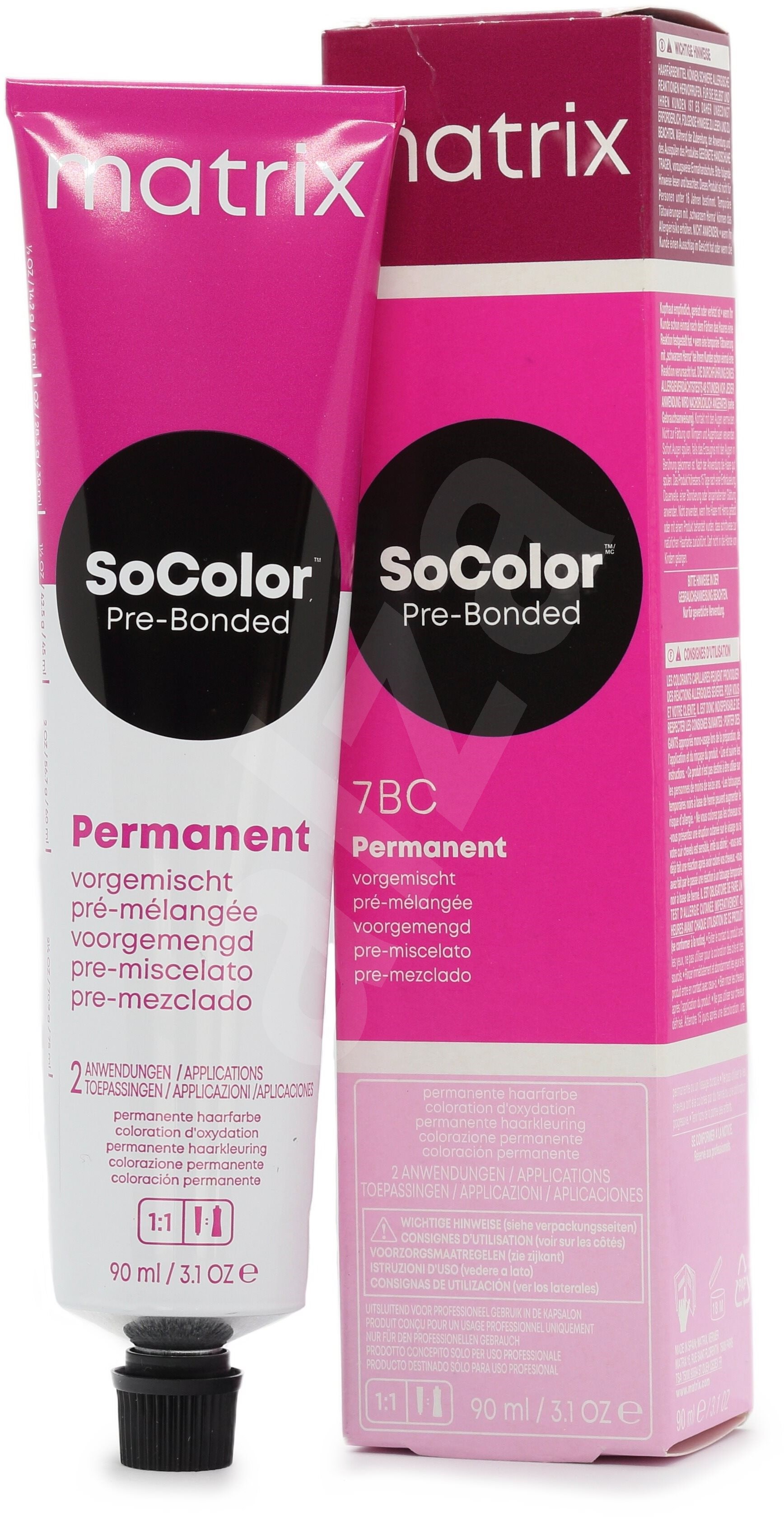 MATRIX Socolor Pre-Bonded Permanent 7BC 90 ml za 8,80 € - Farba na ...