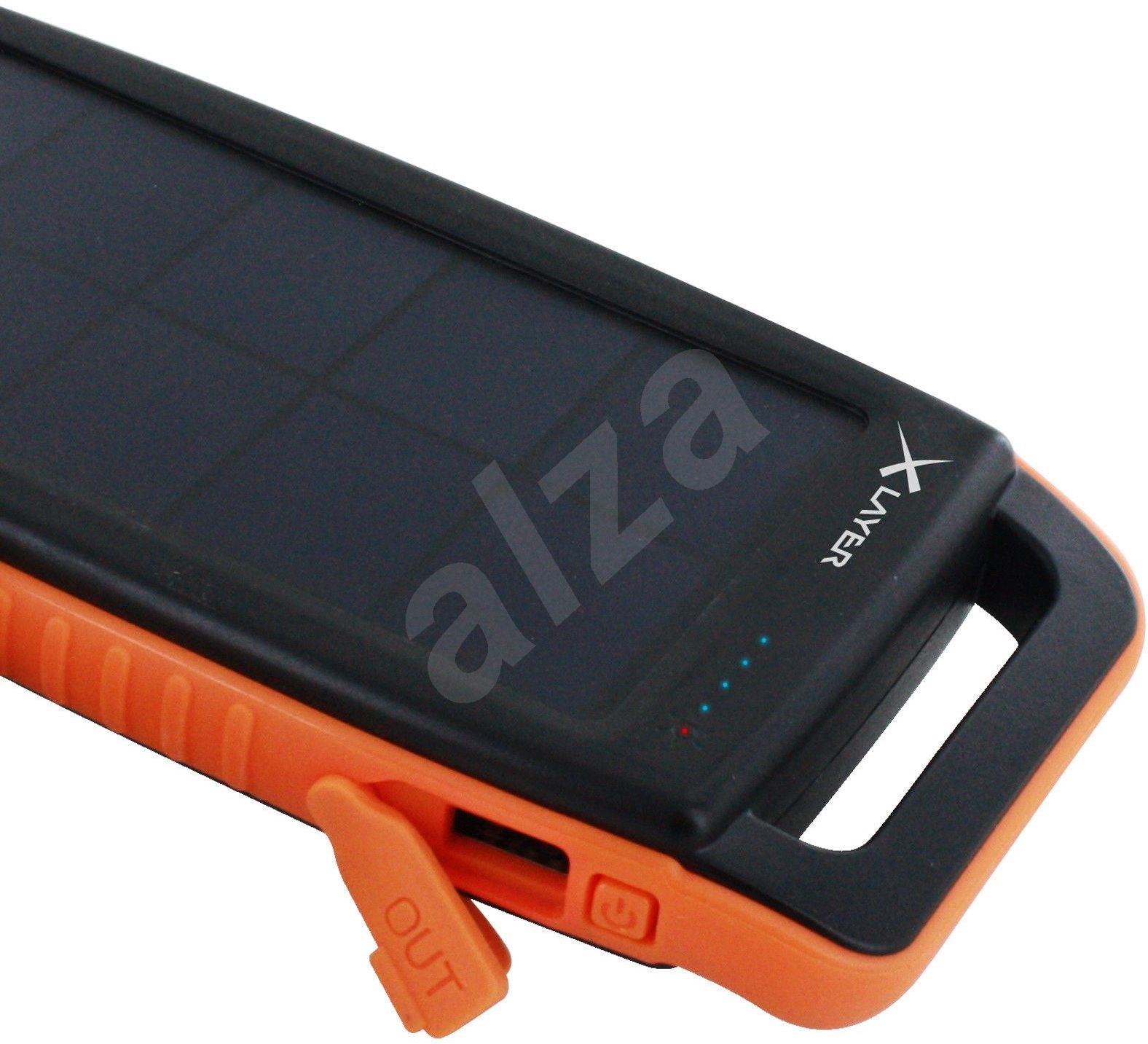 XLAYER Powerbank PLUS Outdoor Solar 15 000 mAh čierny/oranžový ...