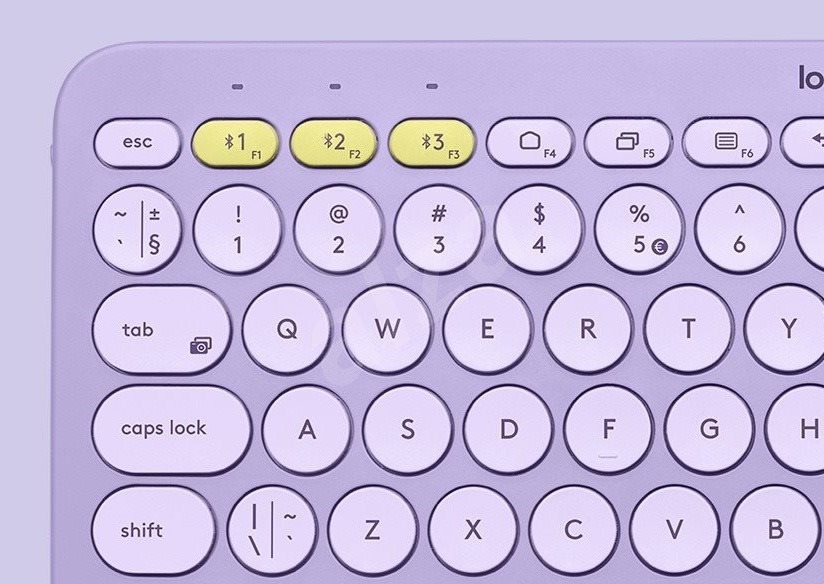 Logitech Bluetooth Multi-Device Keyboard K380, Lavender and Lemonade ...