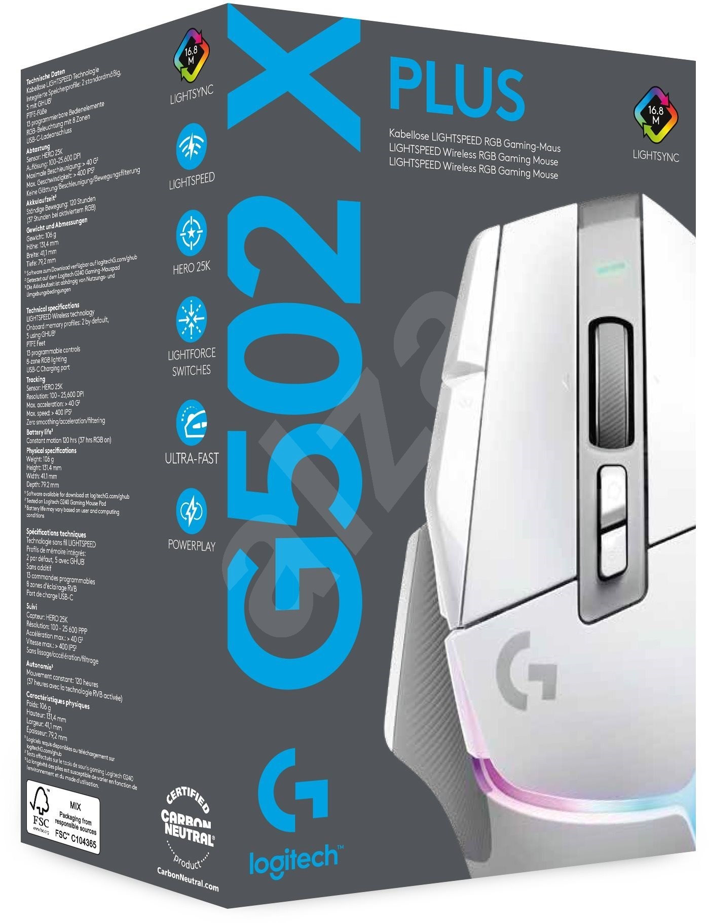 Logitech G502X Plus White za 155,90 € - Herná myš | Alza.sk