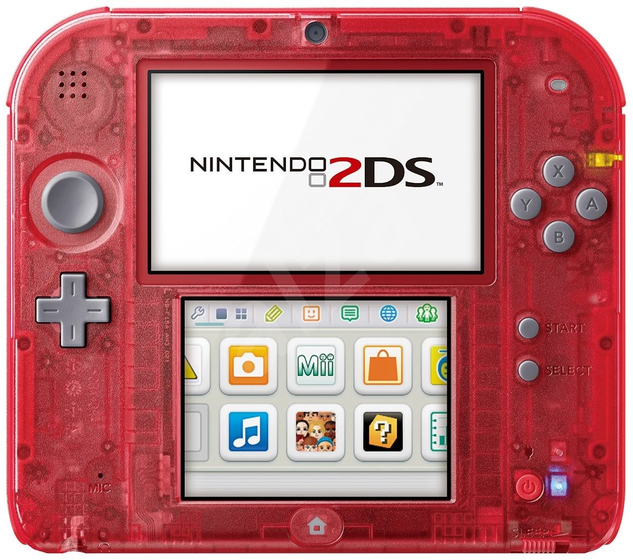 Nintendo 2DS Transparent Red + Pokémon Red version - Herná konzola ...