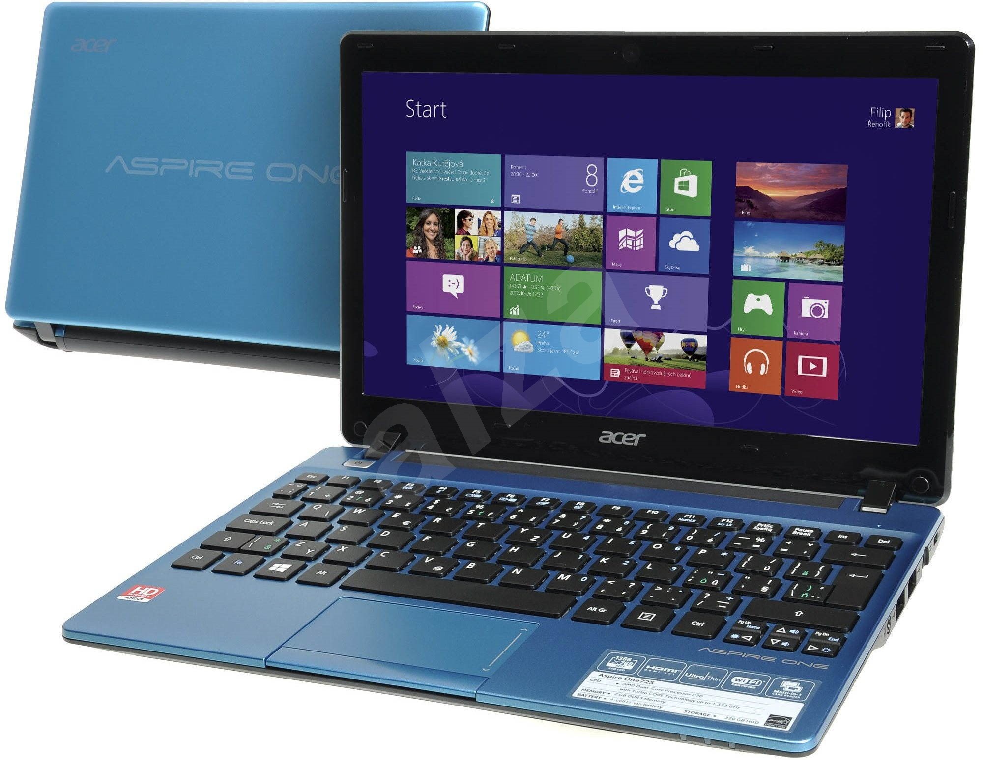 Acer Aspire ONE 725-C7Xbb modrý - Notebook | Alza.sk