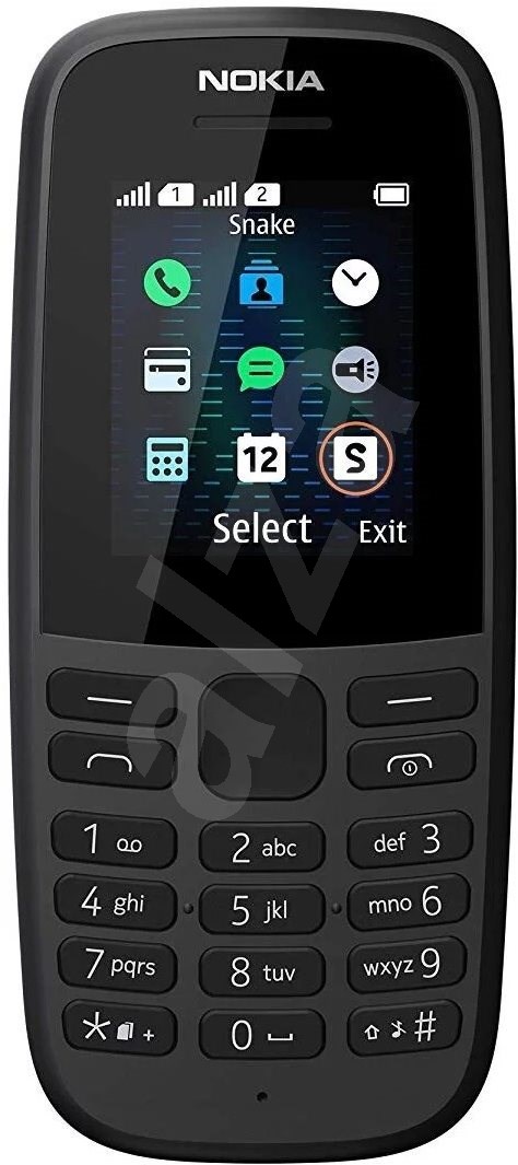 Nokia 105 (2019), čierny, Dual SIM - Mobilný telefón | Alza.sk